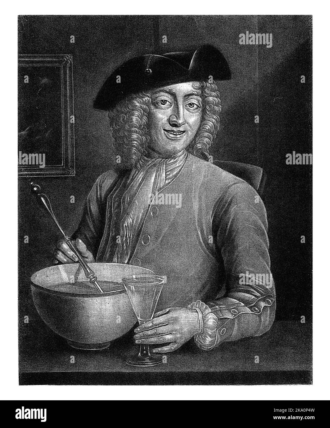 Drinking glass on table Black and White Stock Photos & Images - Alamy