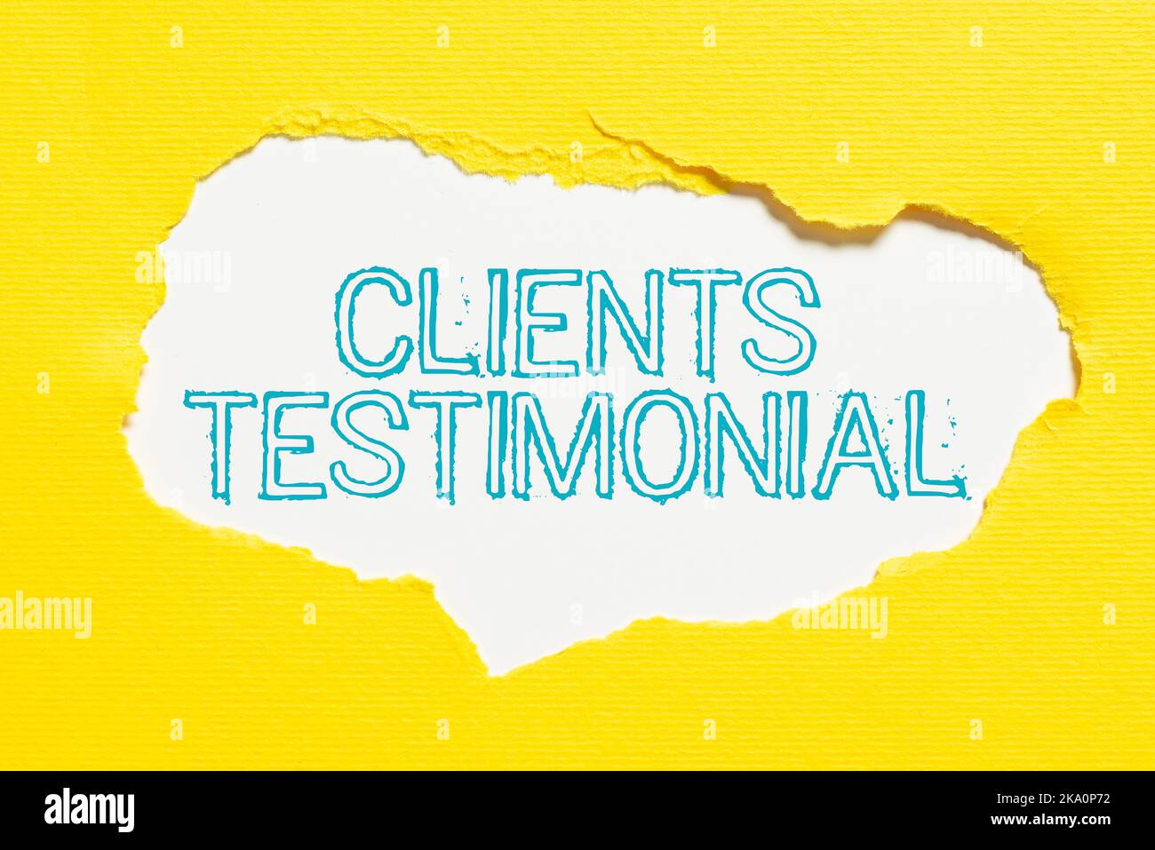 Inspiration showing sign Clients Testimonial. Word for Private Social ...