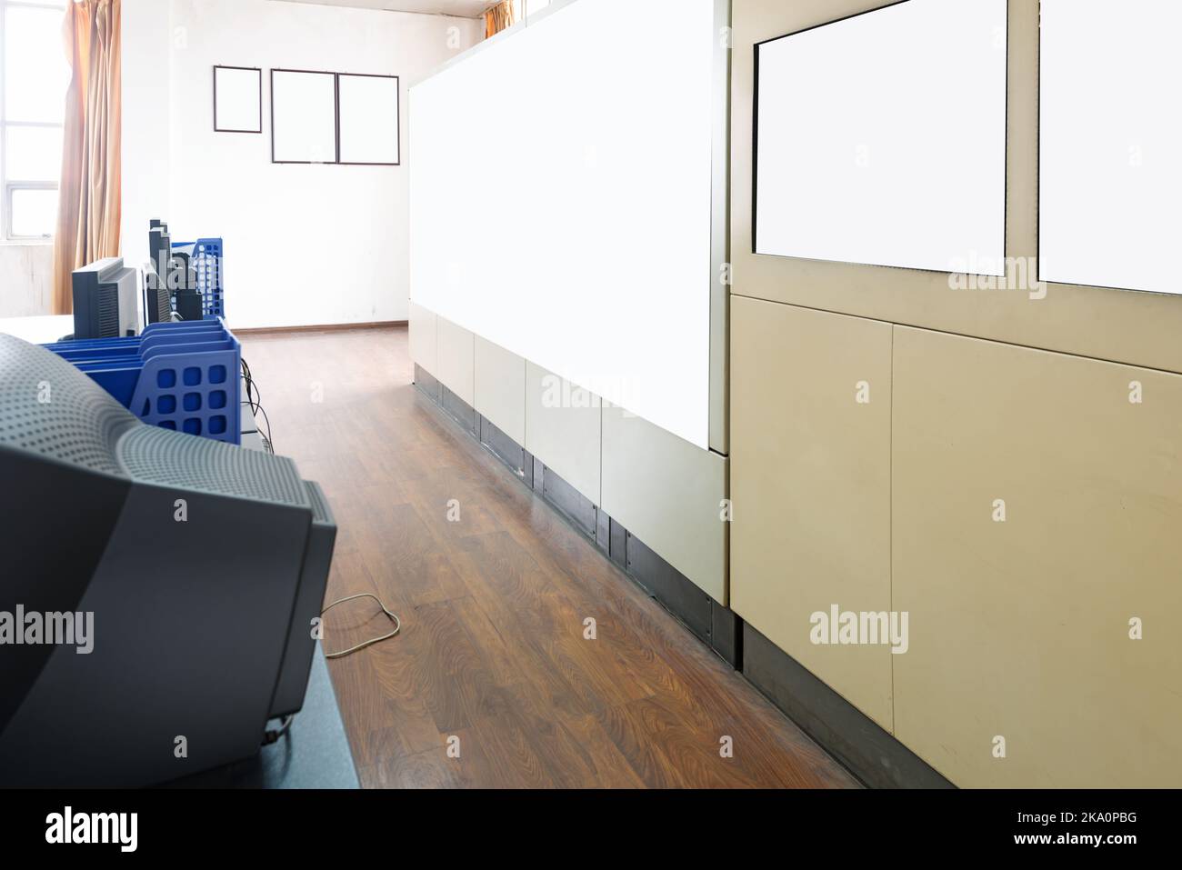 Modern plant control room and computer monitors Stock Photo - Alamy