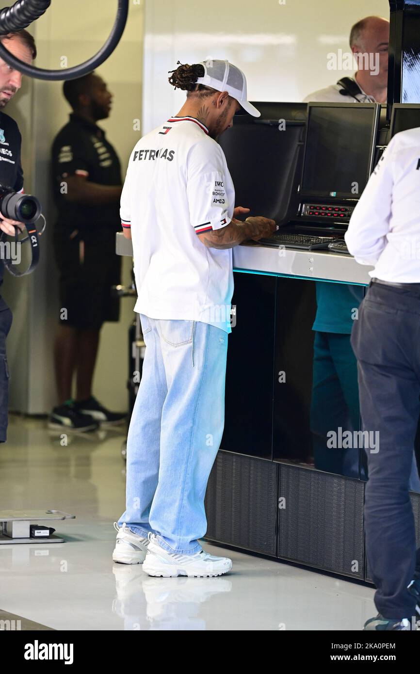 HAMILTON Lewis (gbr), Mercedes AMG F1 Team W13, portrait during the ...