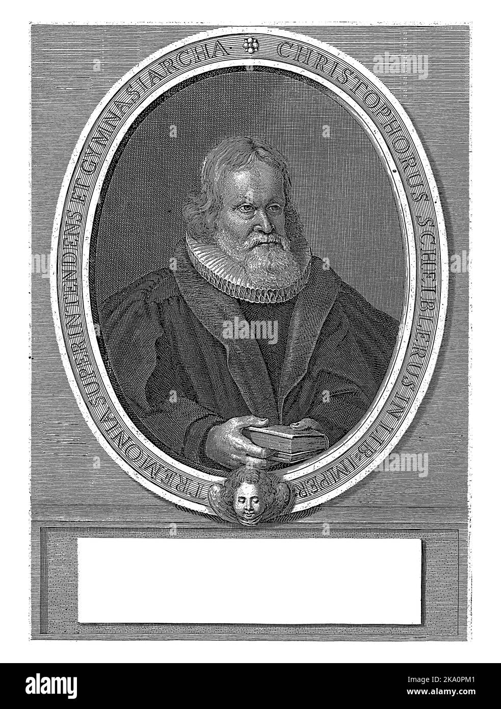 Portrait of German philosopher and theologian Christoph Scheibler ...
