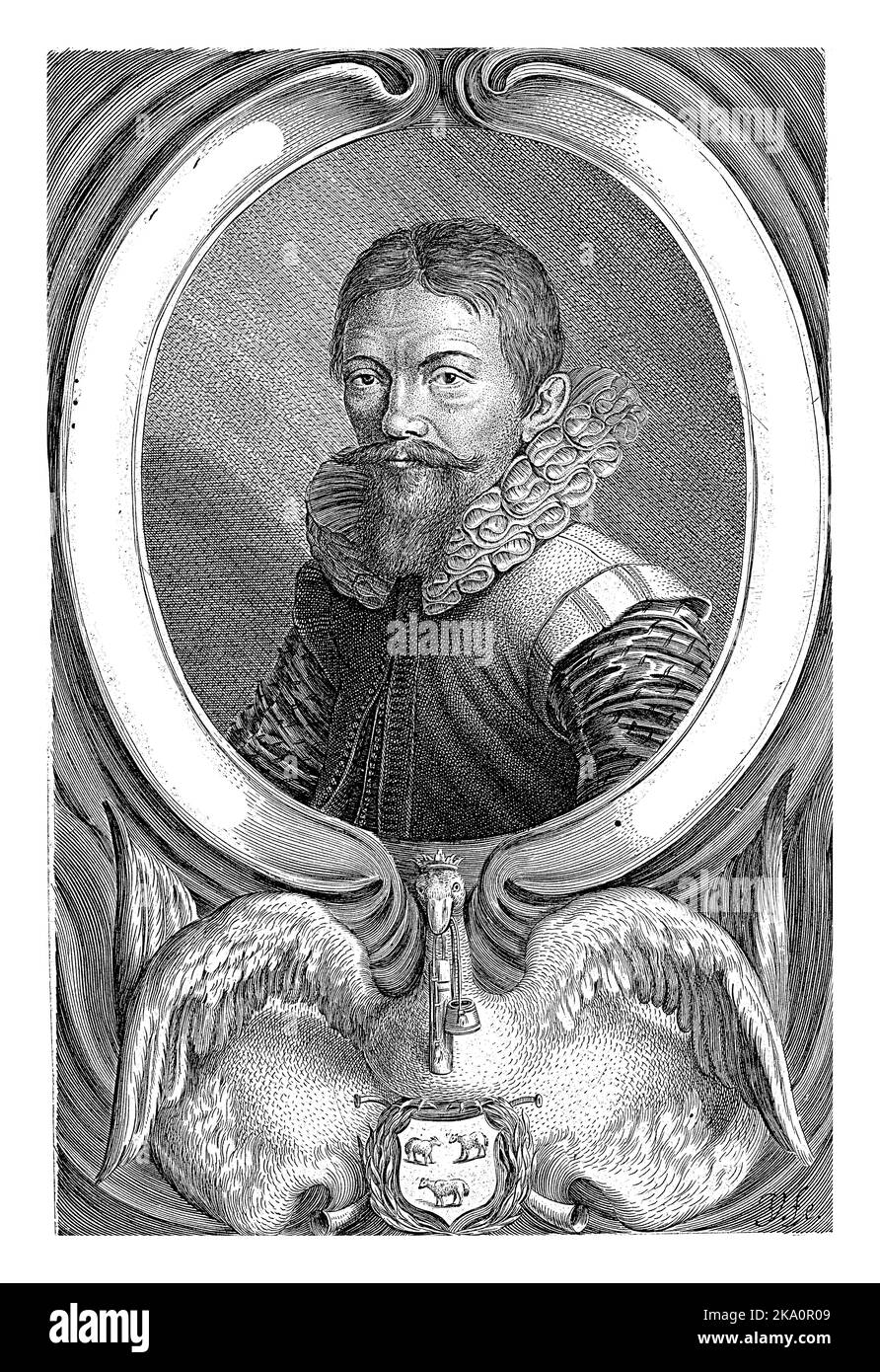 Portrait of Jan van de Velde I, Jan van de Velde (II), 1621 Portrait of ...