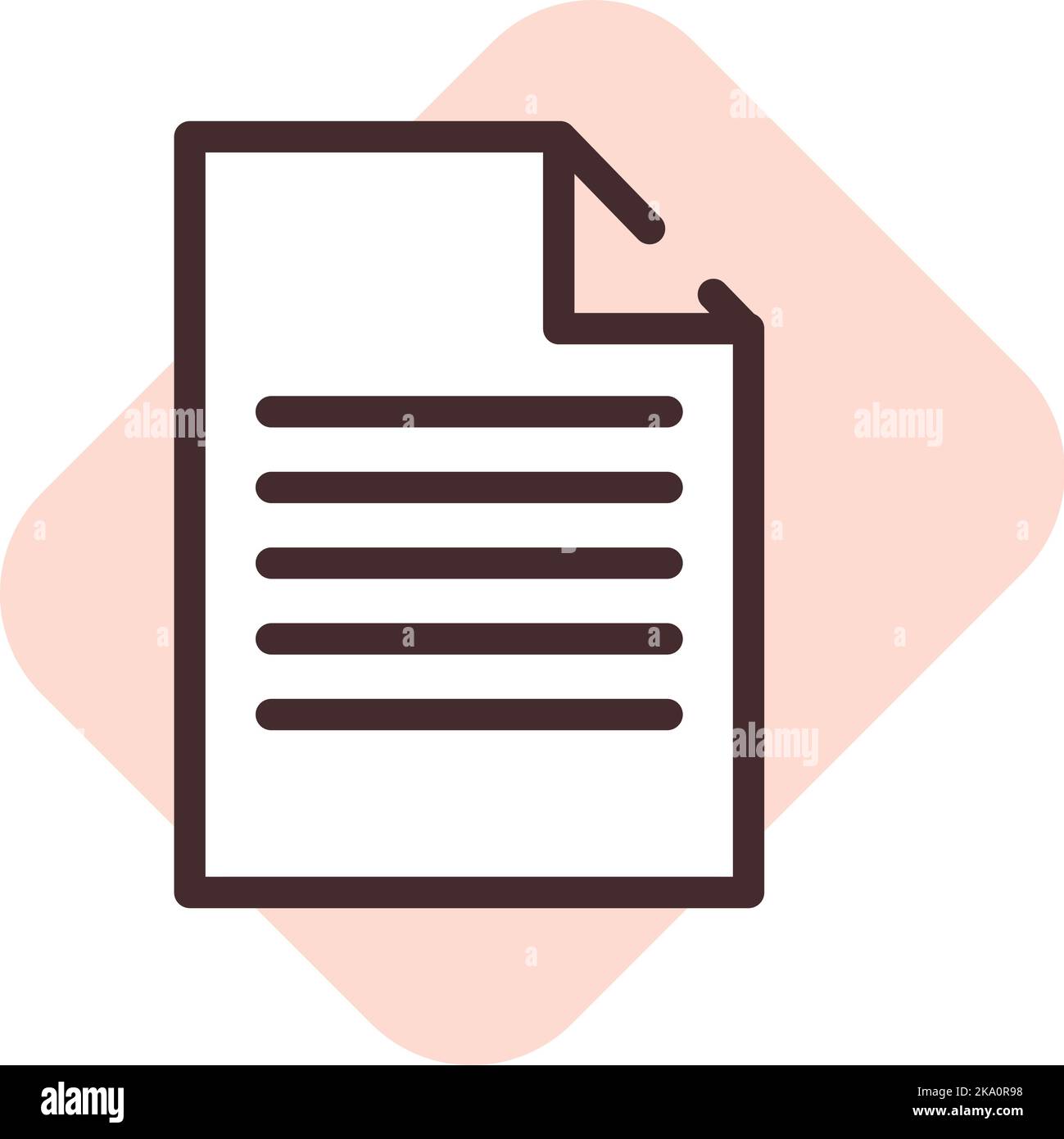 Stationary paper, illustration, vector on white background Stock Vector ...