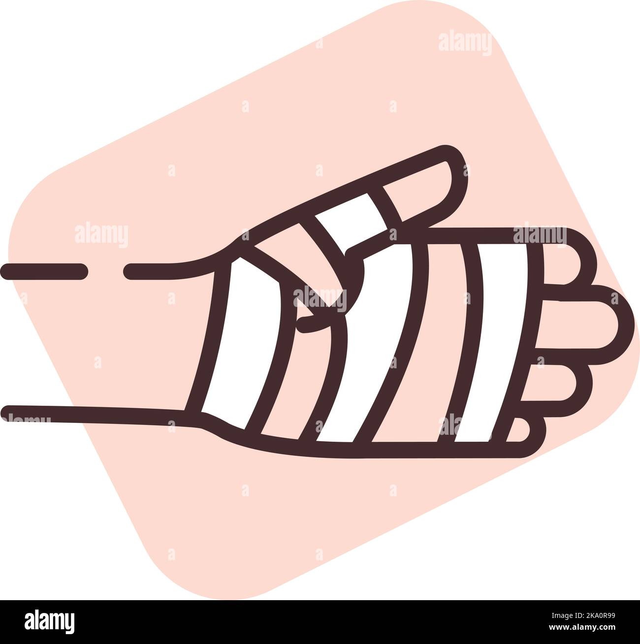 Traumatology doctor, illustration or icon, vector on white background ...