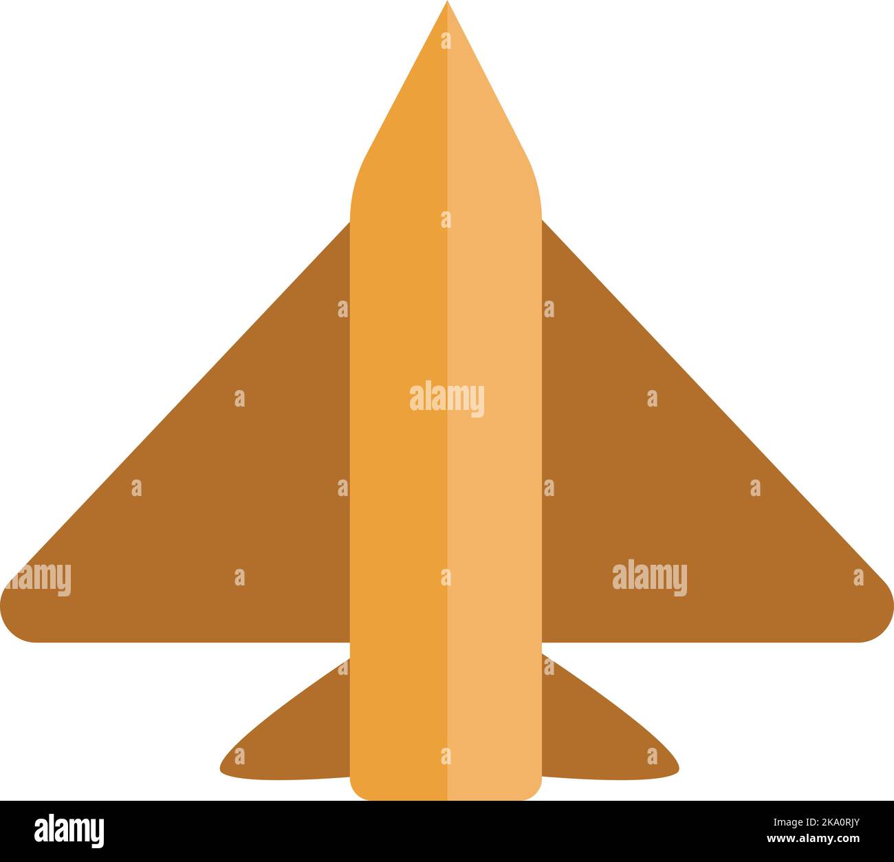 Army airplane, illustration or icon, vector on white background Stock ...