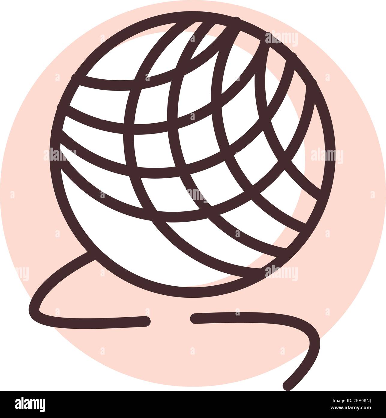 Textile allergy, illustration or icon, vector on white background Stock ...