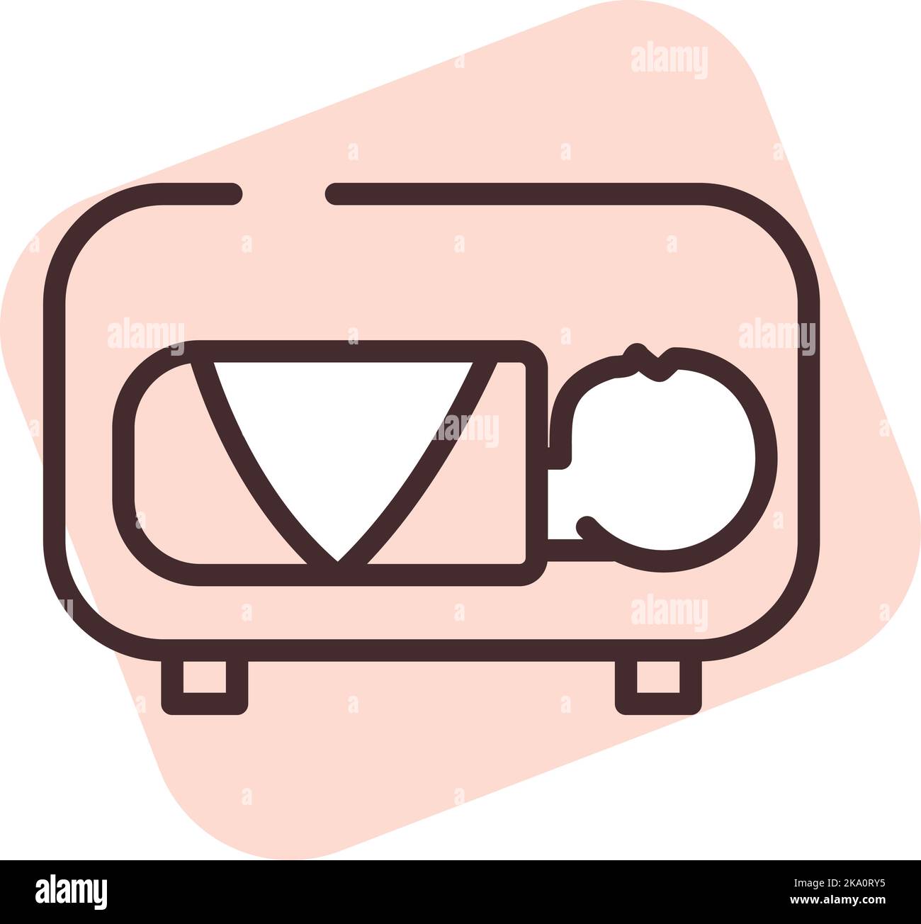 Baby care pediatric, illustration or icon, vector on white background ...