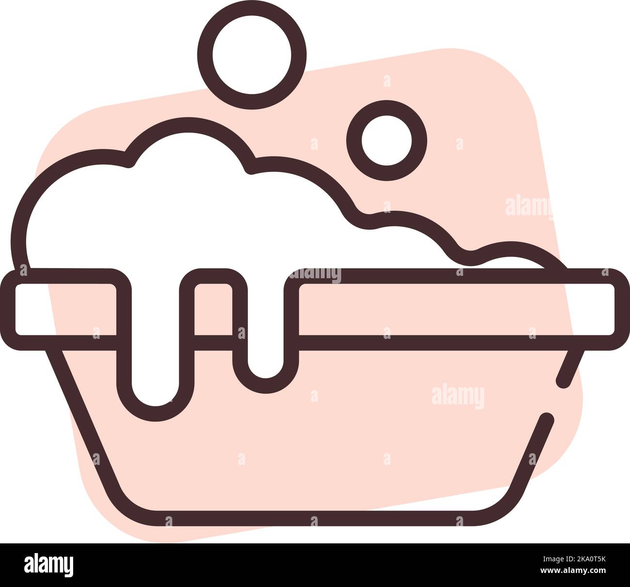 Allergy on washing powder, illustration or icon, vector on white ...