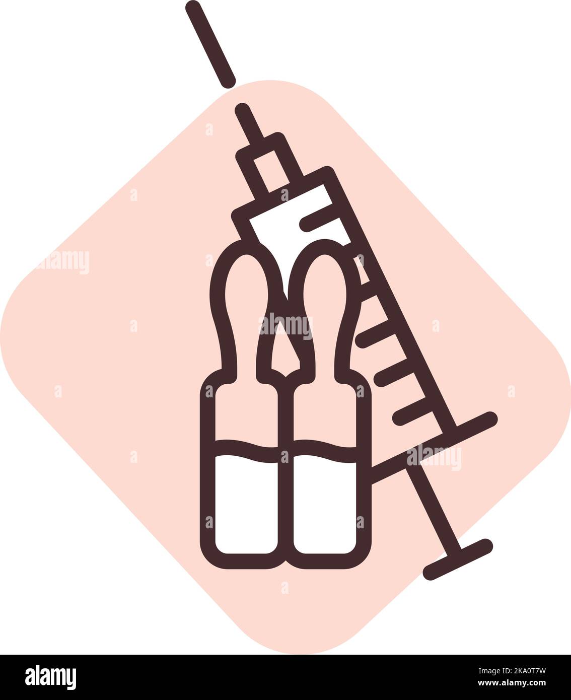 Baby care vaccination, illustration or icon, vector on white background ...
