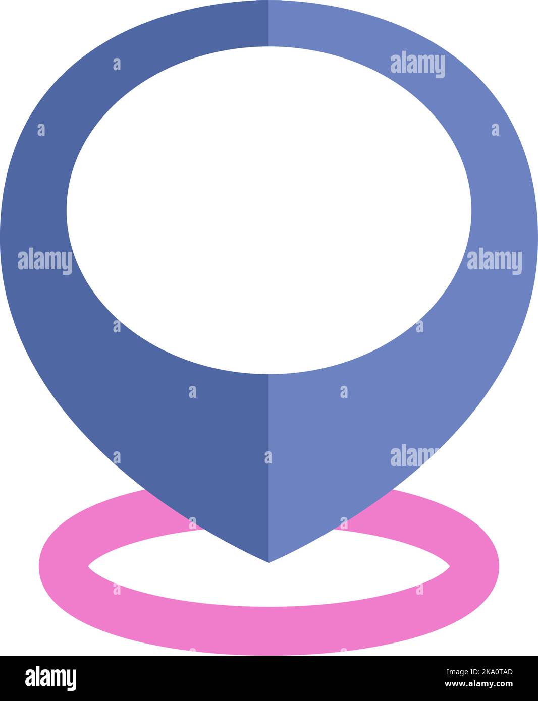 Banking location, illustration or icon, vector on white background ...