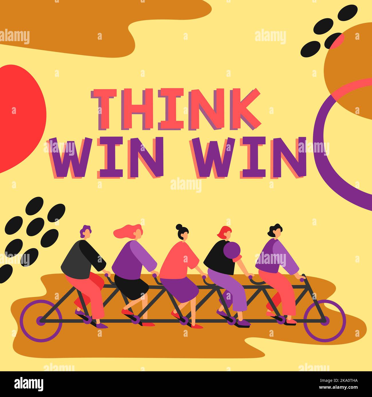 Text caption presenting Think Win Win. Business showcase Request for ...