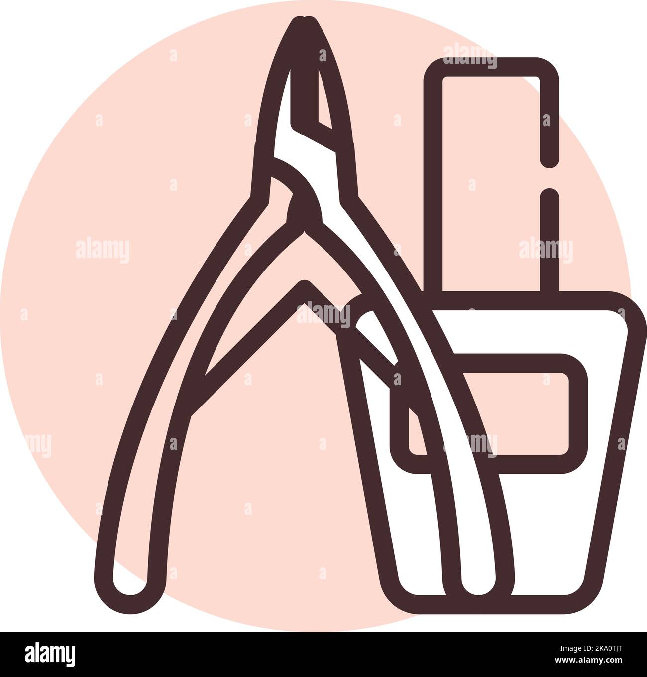 Beauty salon nail hand Stock Vector Images - Alamy