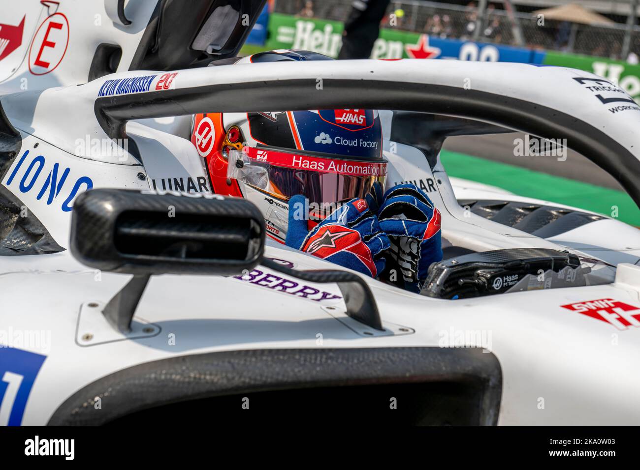 Mexico City, Mexico, 31st Oct 2022, Kevin Magnussen, from Denmark ...