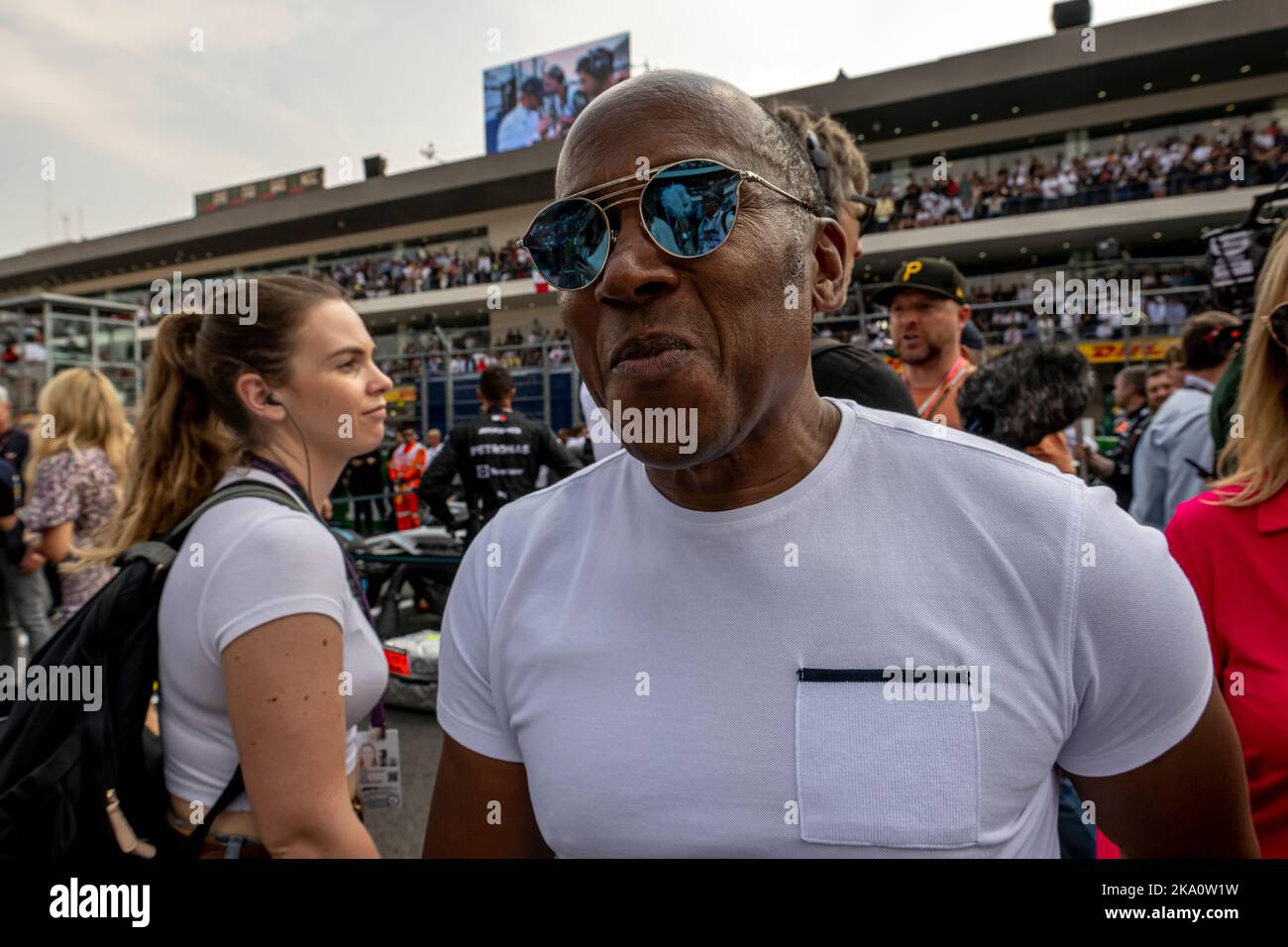 Mexico City, Mexico, 31st Oct 2022, Anthony Hamilton attending race day ...