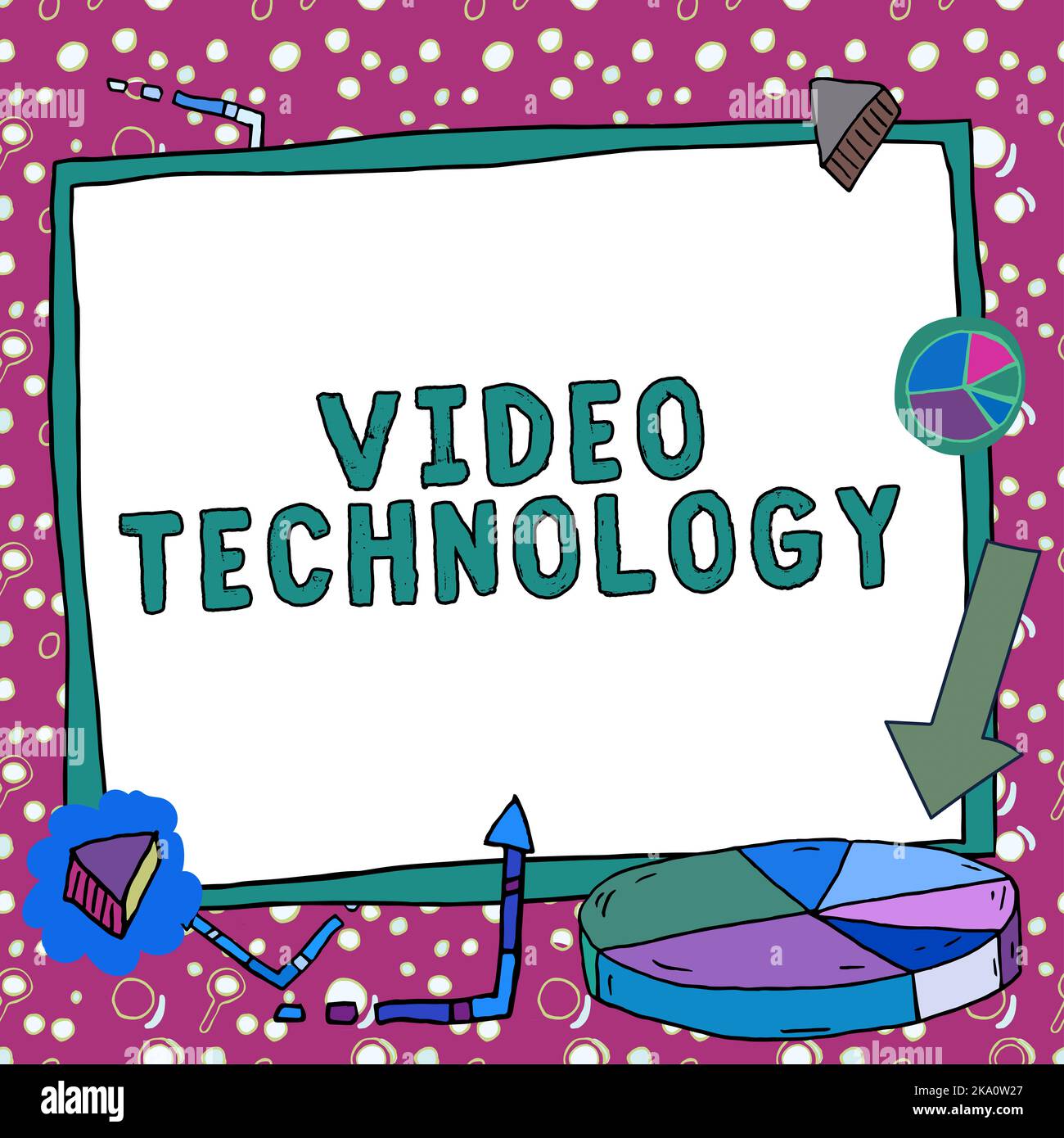 Sign displaying Video Technology. Concept meaning an process of getting ...