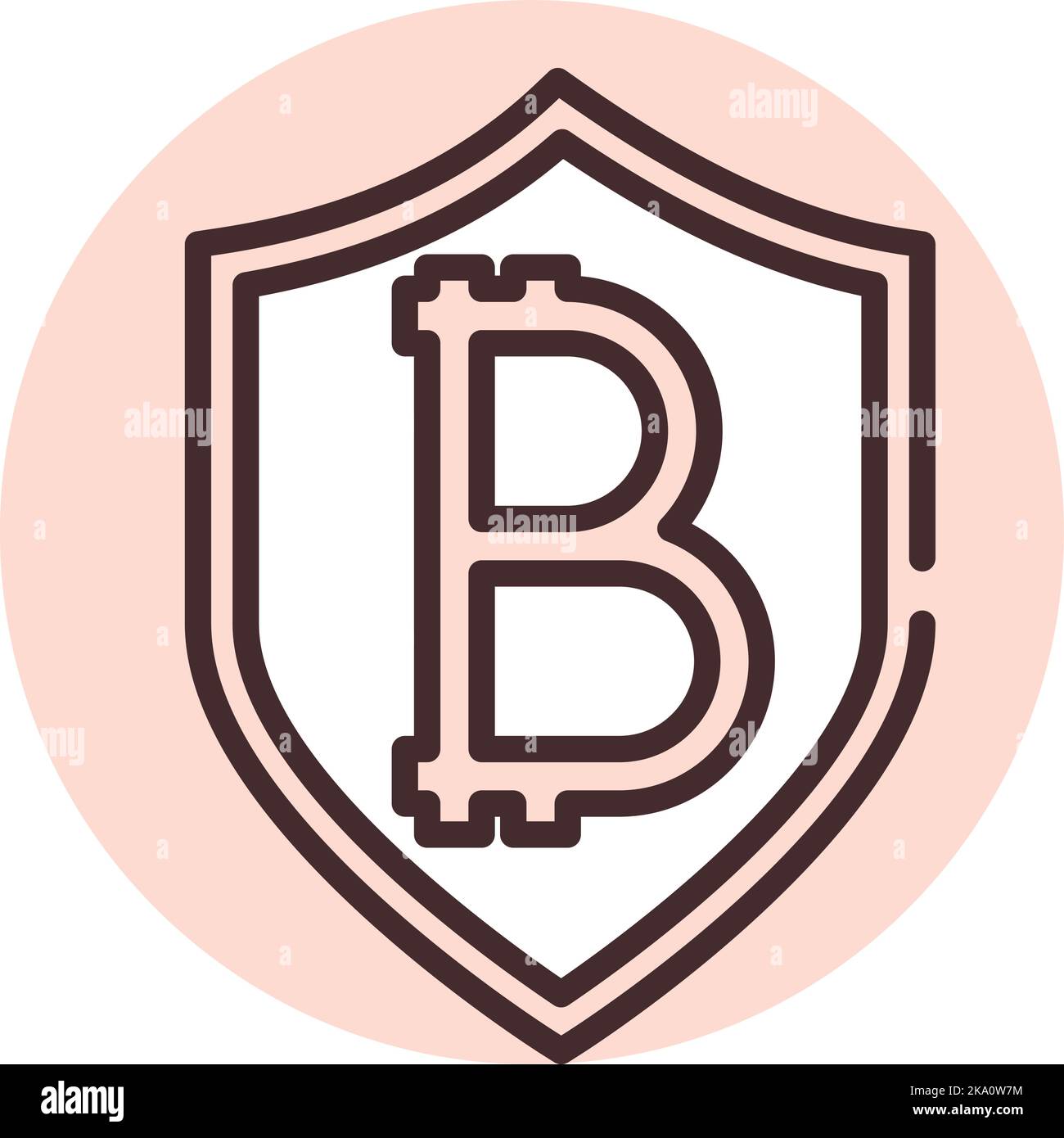 Crypto protection icon Cut Out Stock Images & Pictures - Alamy