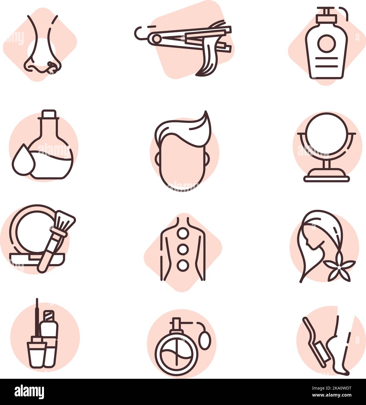 Female body illustration outline Stock Vector Images - Alamy