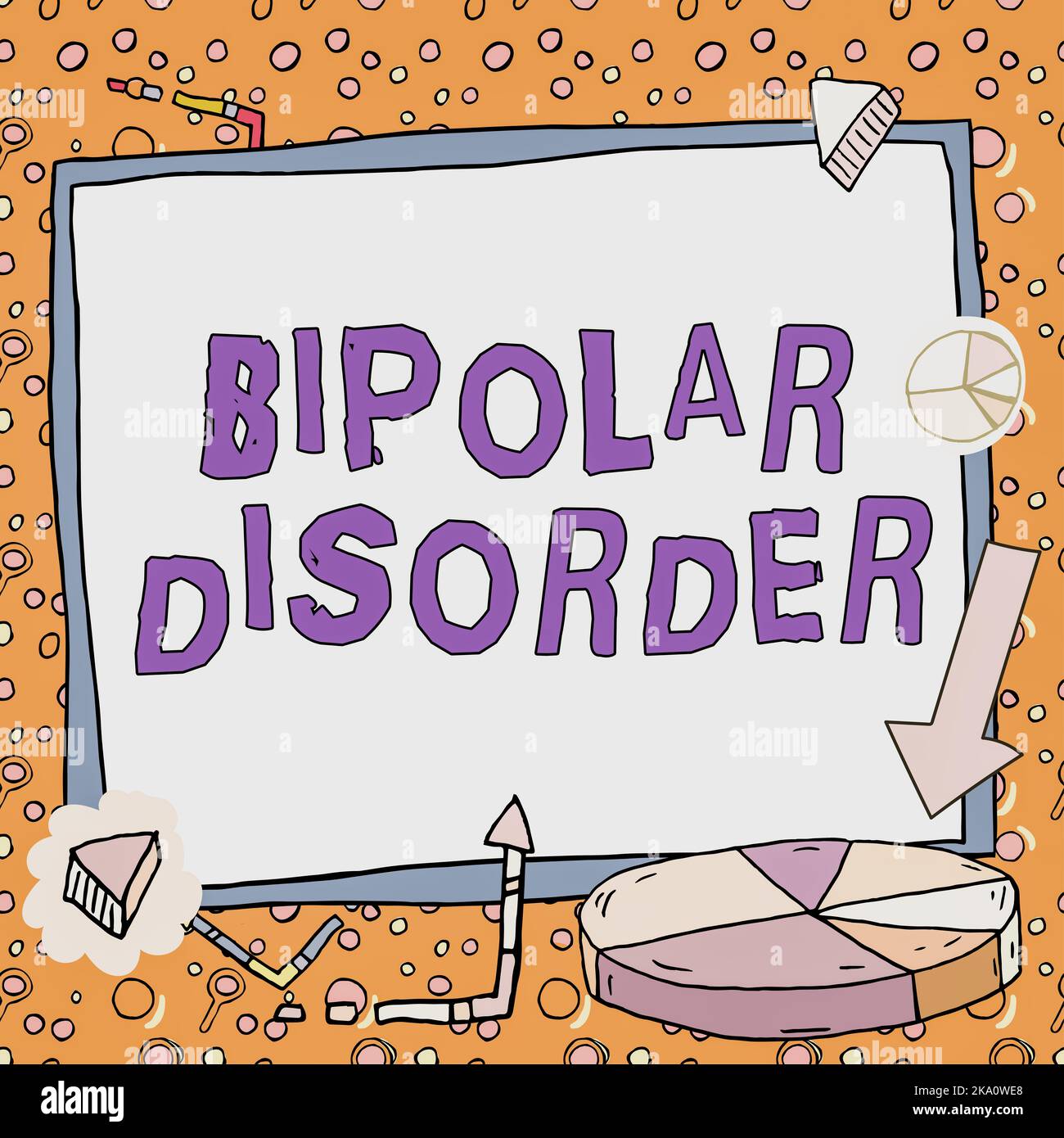 Handwriting text Bipolar Disorder. Business showcase funds are locked ...