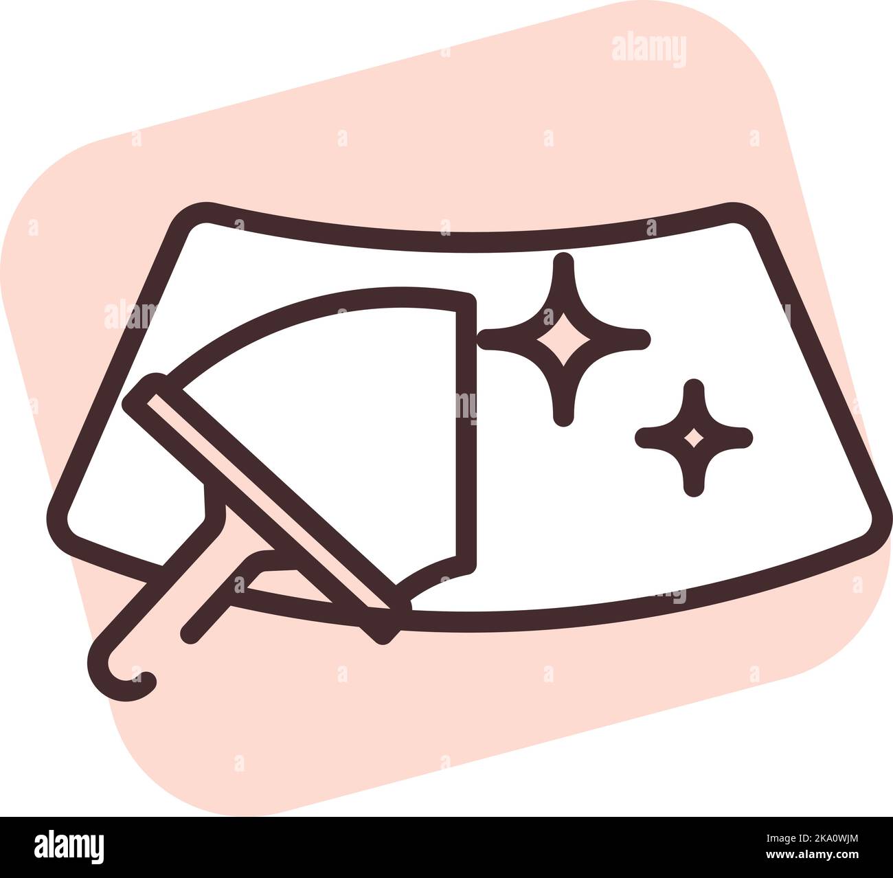 Car window wash, illustration or icon, vector on white background Stock ...