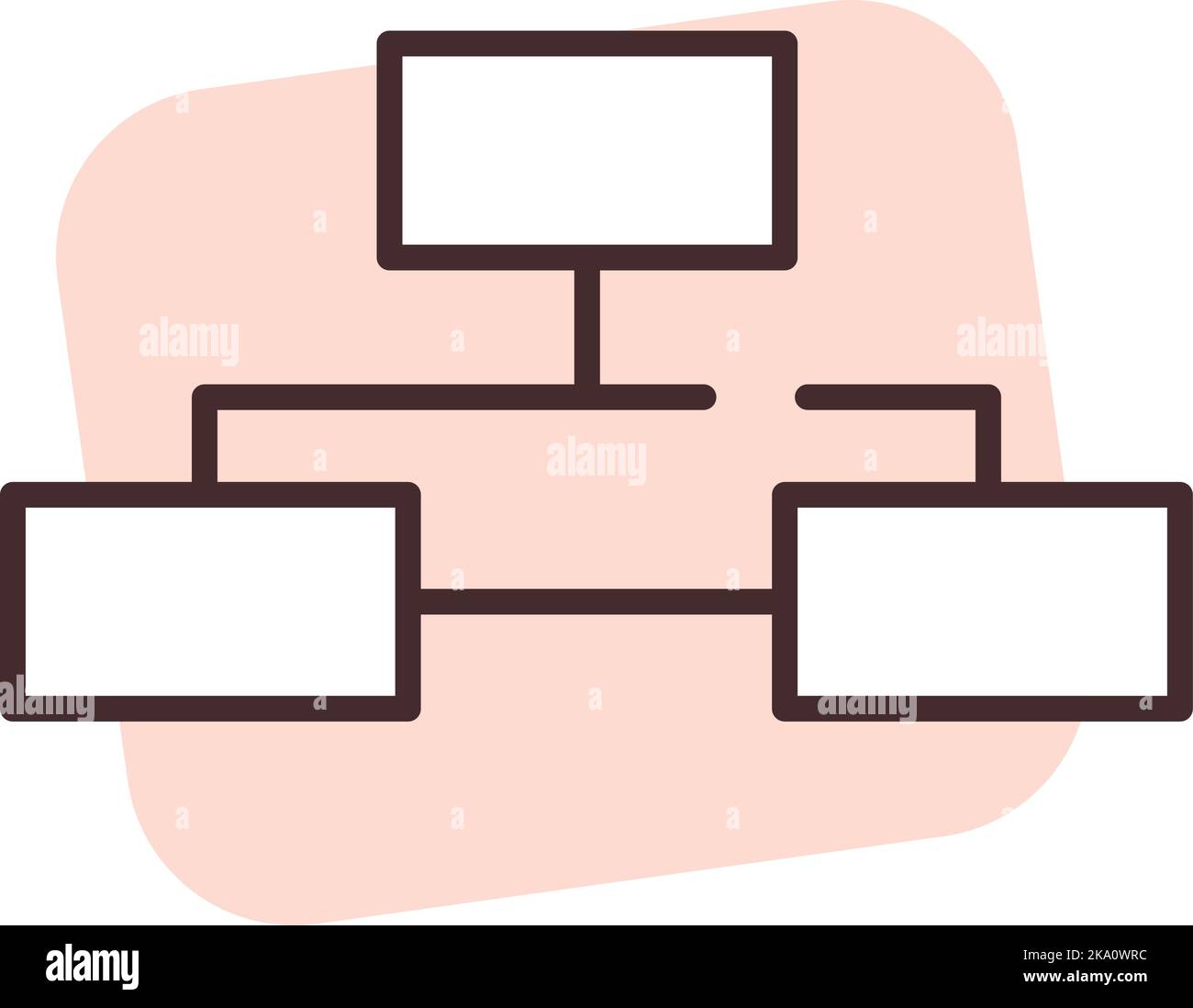 Chart box, illustration or icon, vector on white background Stock ...
