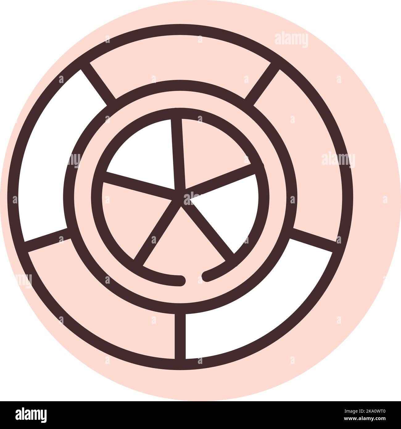 Chart diagram, illustration or icon, vector on white background Stock ...