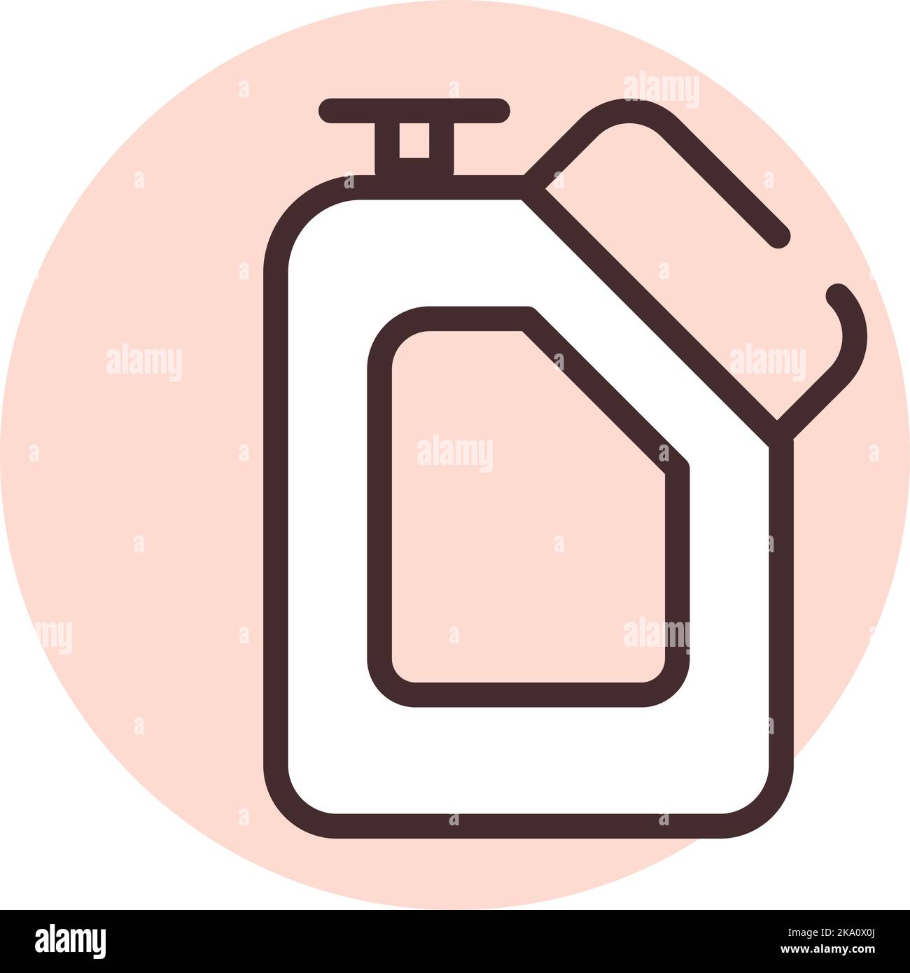 Car gas tank, illustration or icon, vector on white background Stock ...