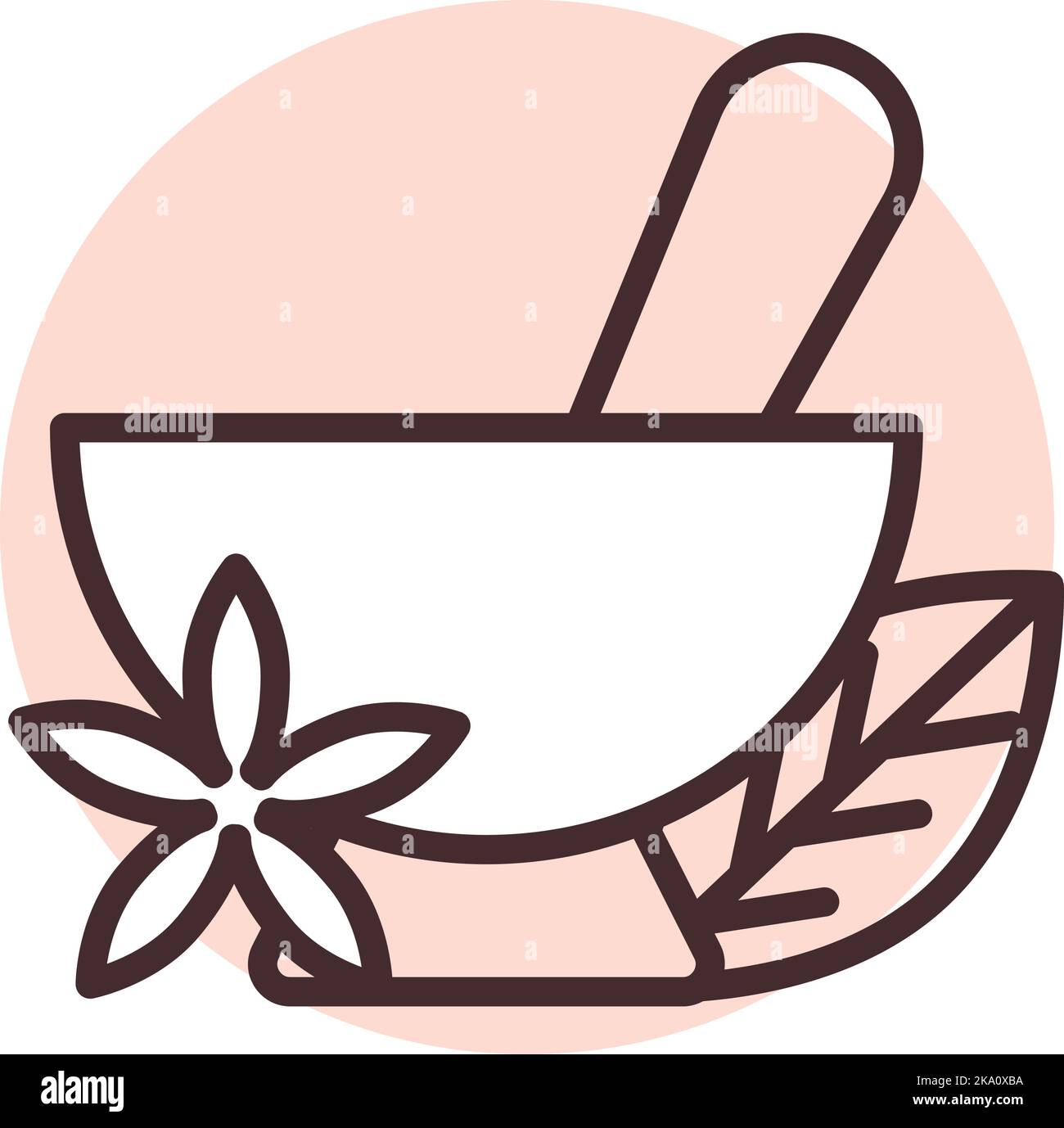 Body treatment spa, illustration or icon, vector on white background ...