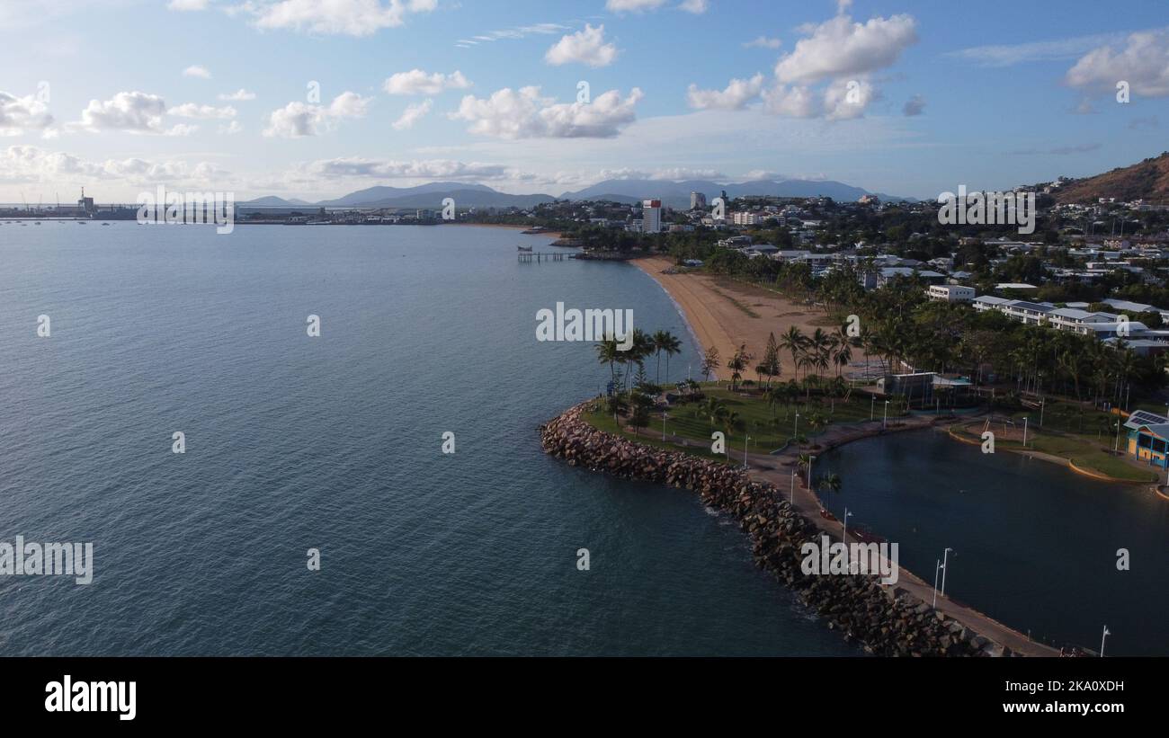 Aerial Photography of sunny beach Stock Photo - Alamy