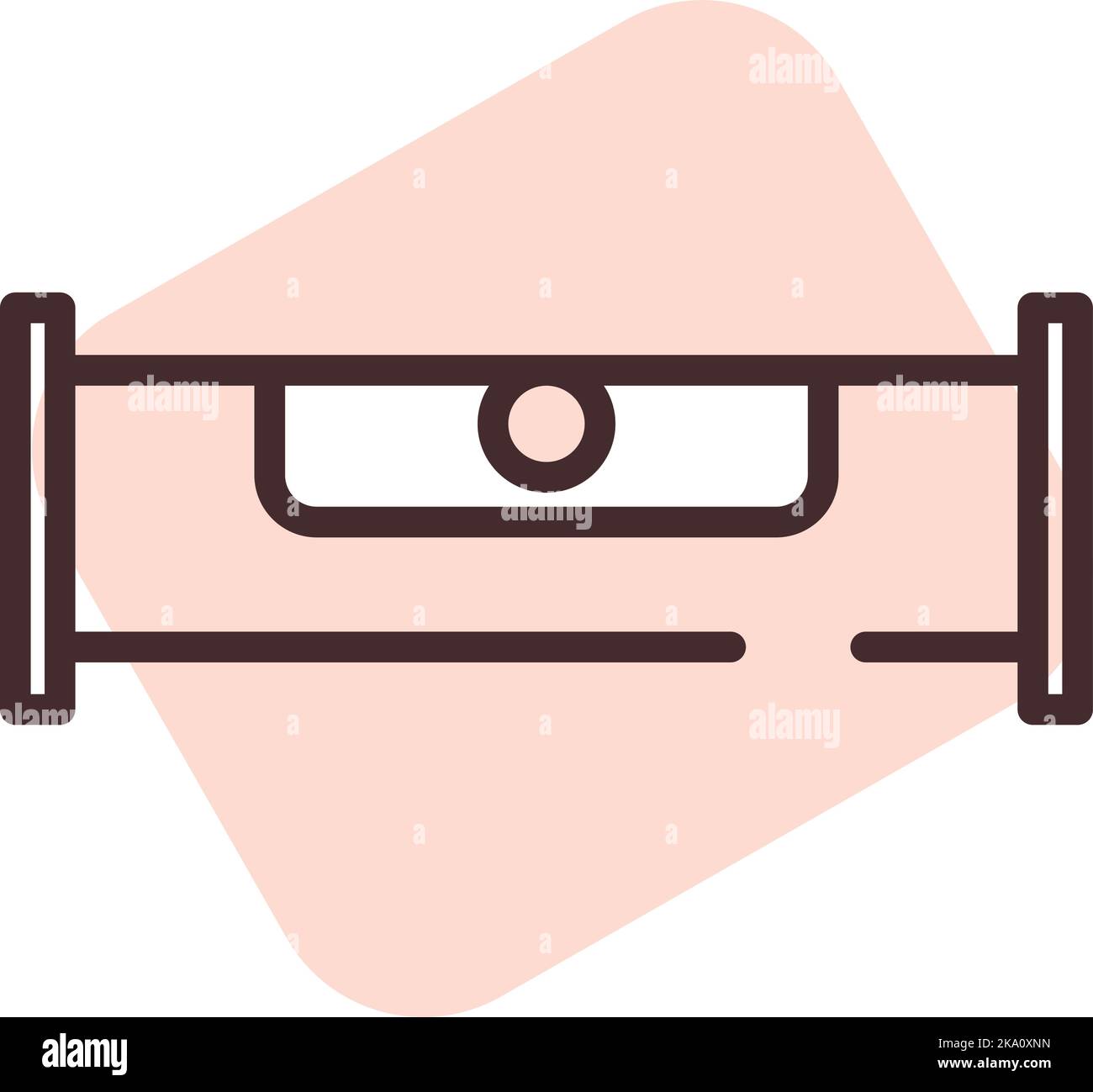 Construction level; illustration or icon; vector on white background ...