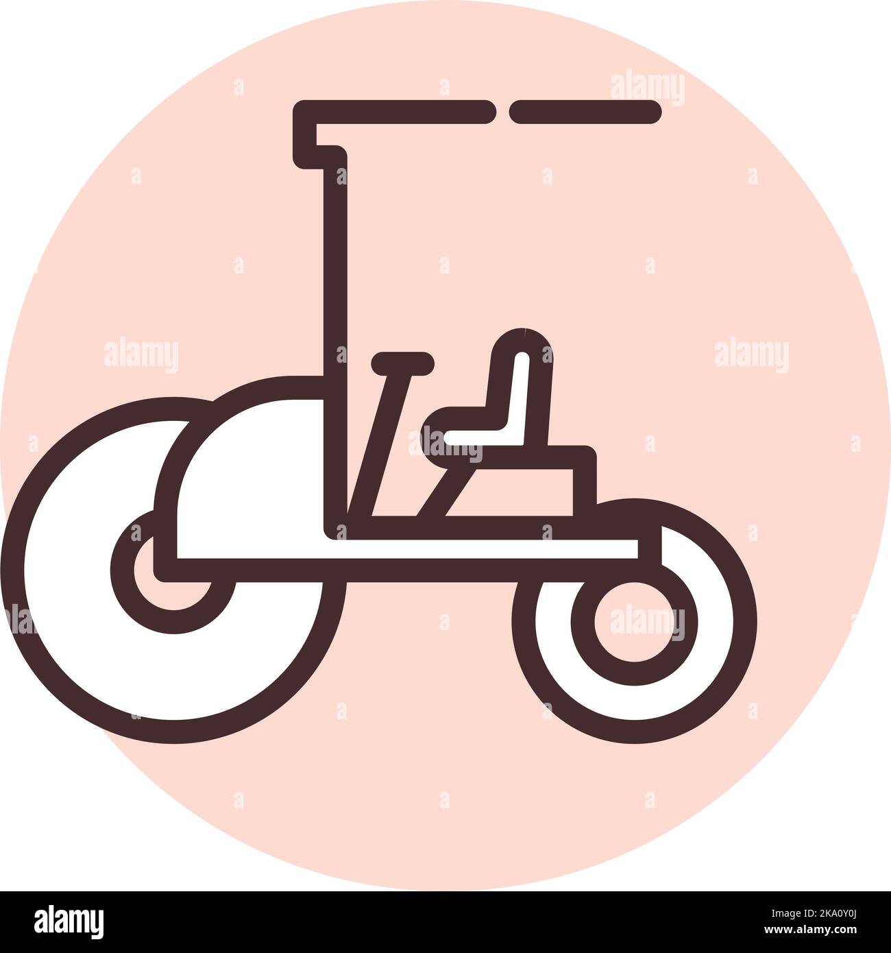 Construction transport truck, illustration or icon, vector on white ...