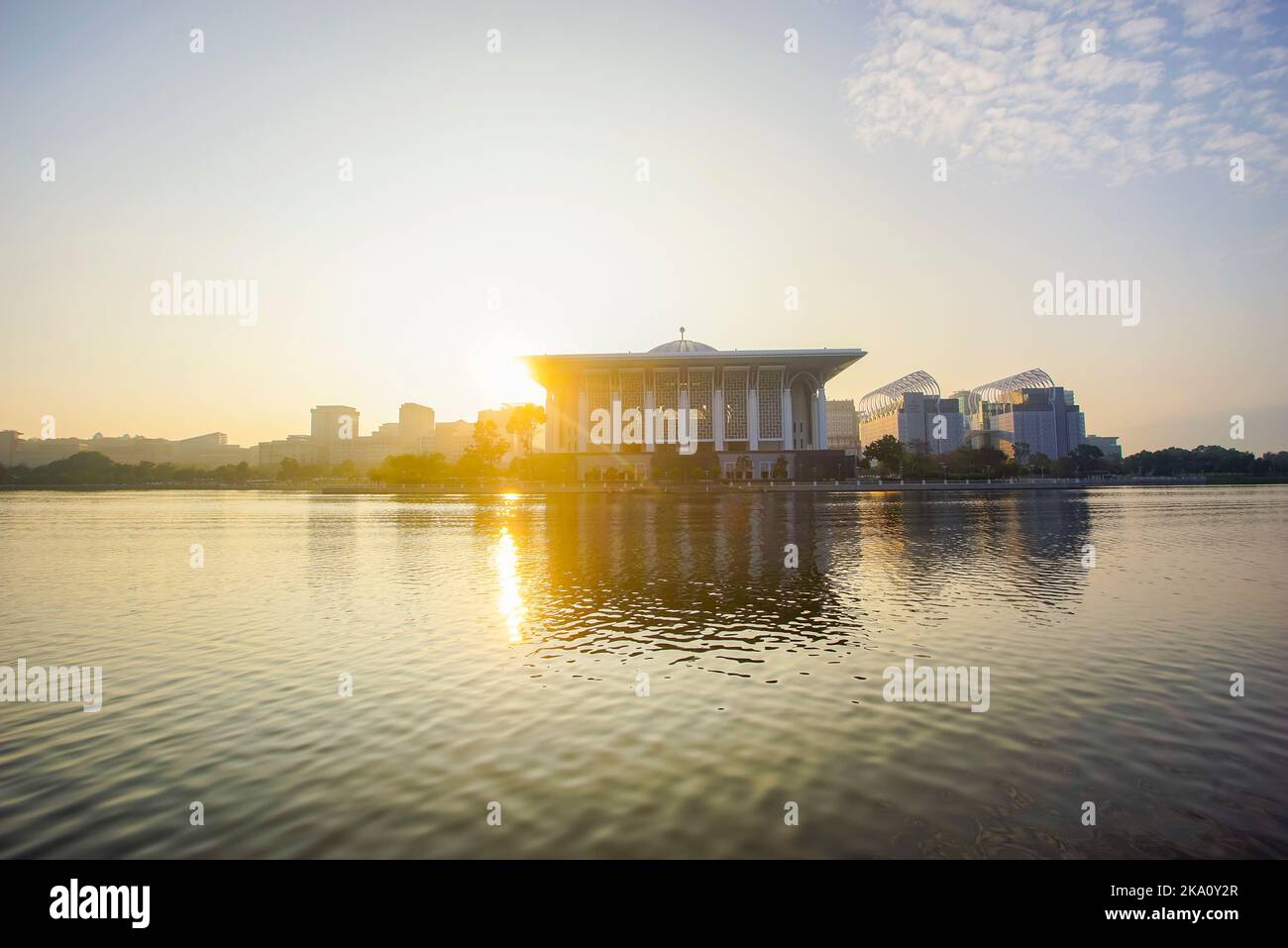 Sunset view at Masjid Besi (Iron Mosque) or Masjid Tuanku Mizan Zainal ...