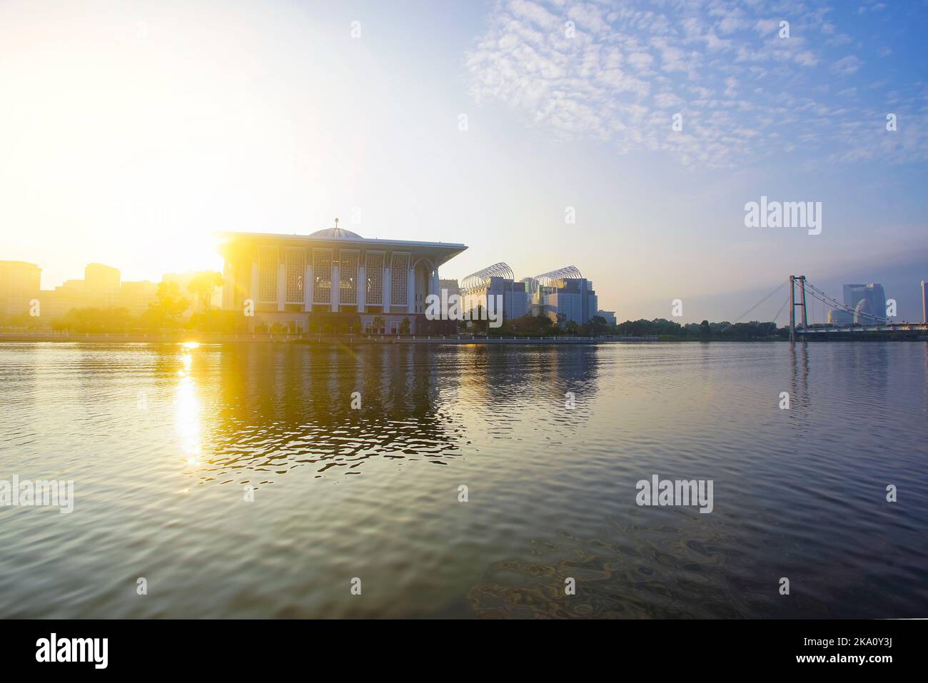 Sunset view at Masjid Besi (Iron Mosque) or Masjid Tuanku Mizan Zainal ...