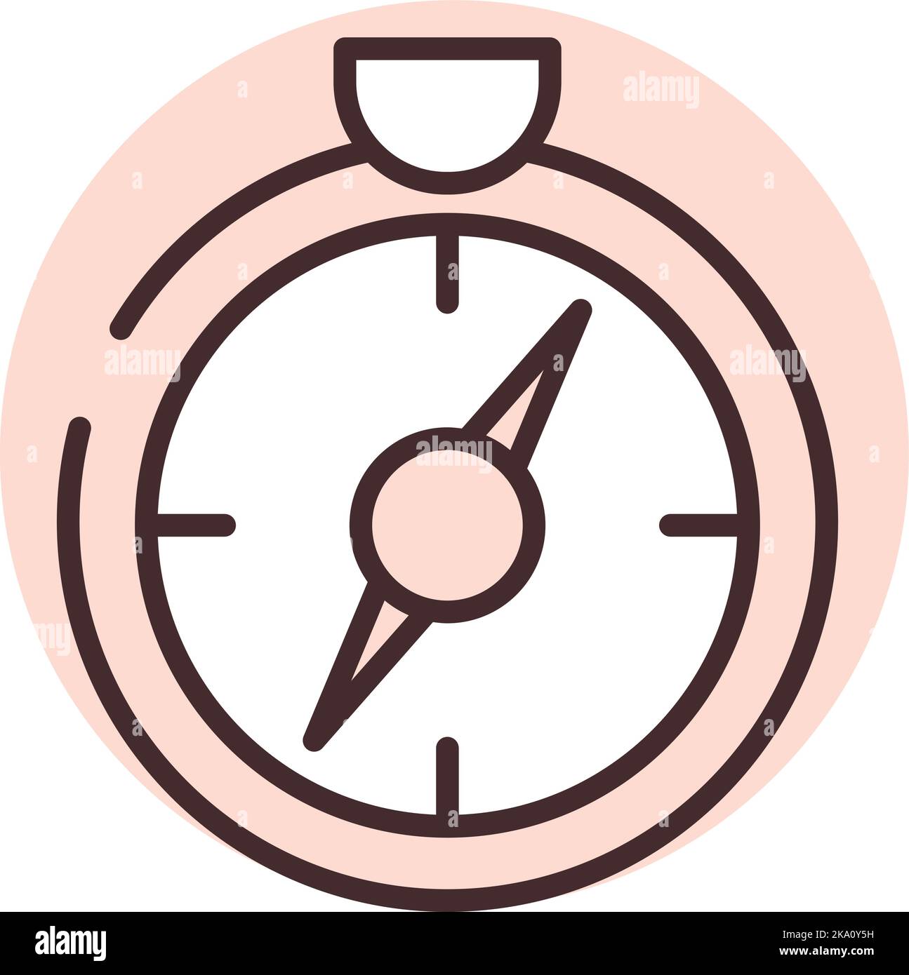 Delivery compass, illustration or icon, vector on white background ...