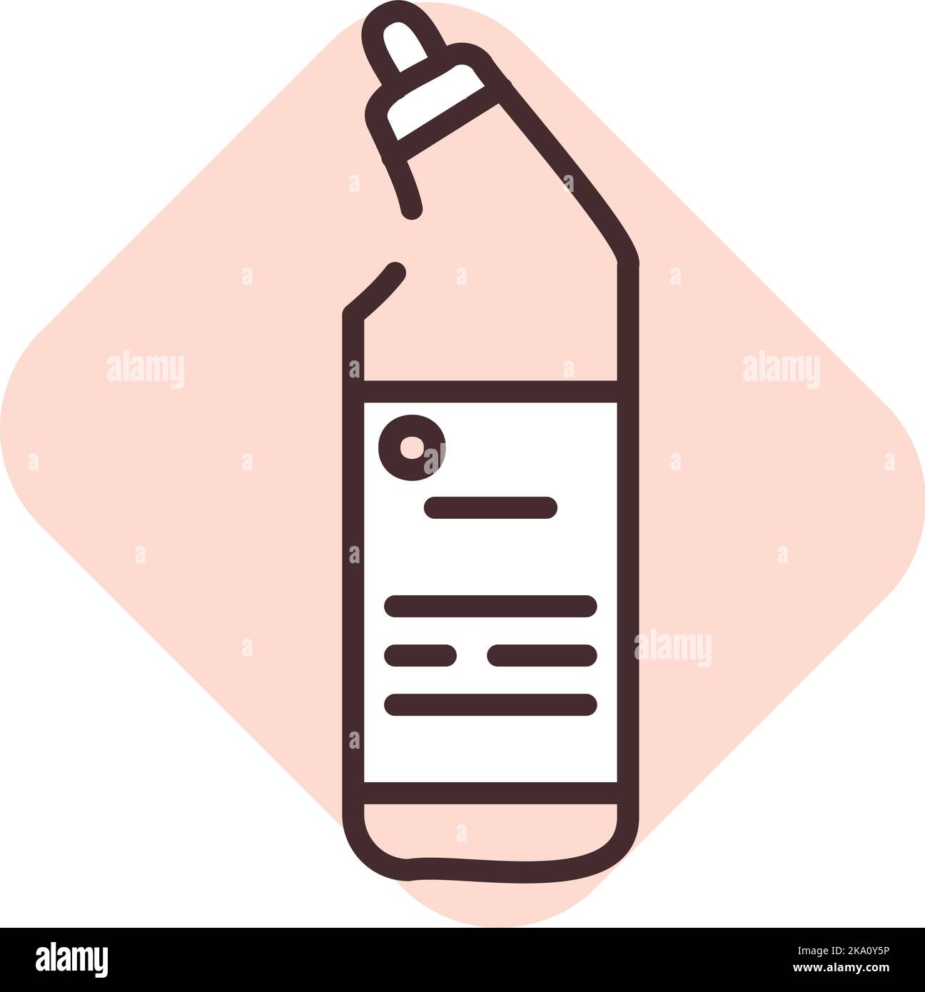 Cleaning gel , illustration or icon, vector on white background Stock ...