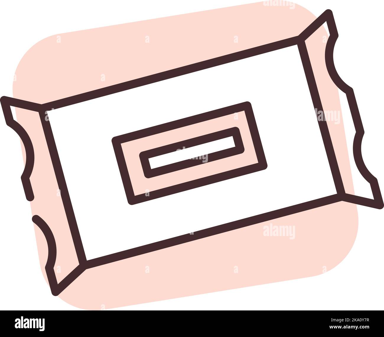 Cleaning tissues , illustration or icon, vector on white background ...