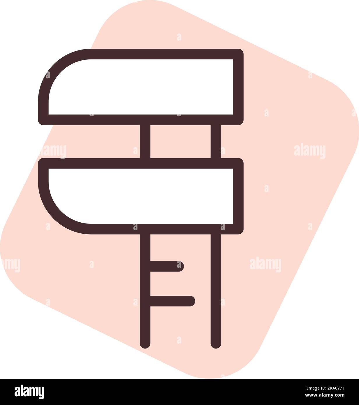 Construction measuring device; illustration or icon; vector on white ...