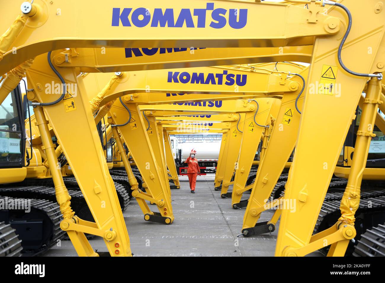 LIANYUNGANG, CHINA - OCTOBER 31, 2022 - An aerial photo shows a large ...