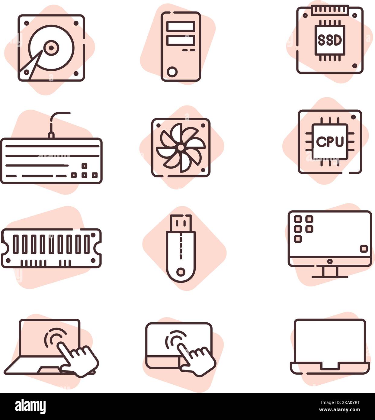 Digital electronics icons hi-res stock photography and images - Alamy