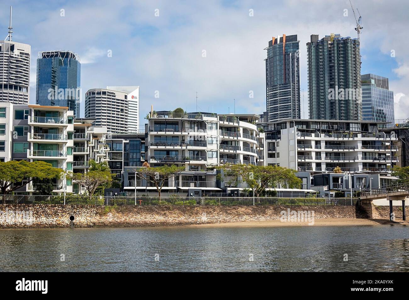 Brisbane, Queensland, Australia - August 2022: Residential units and ...