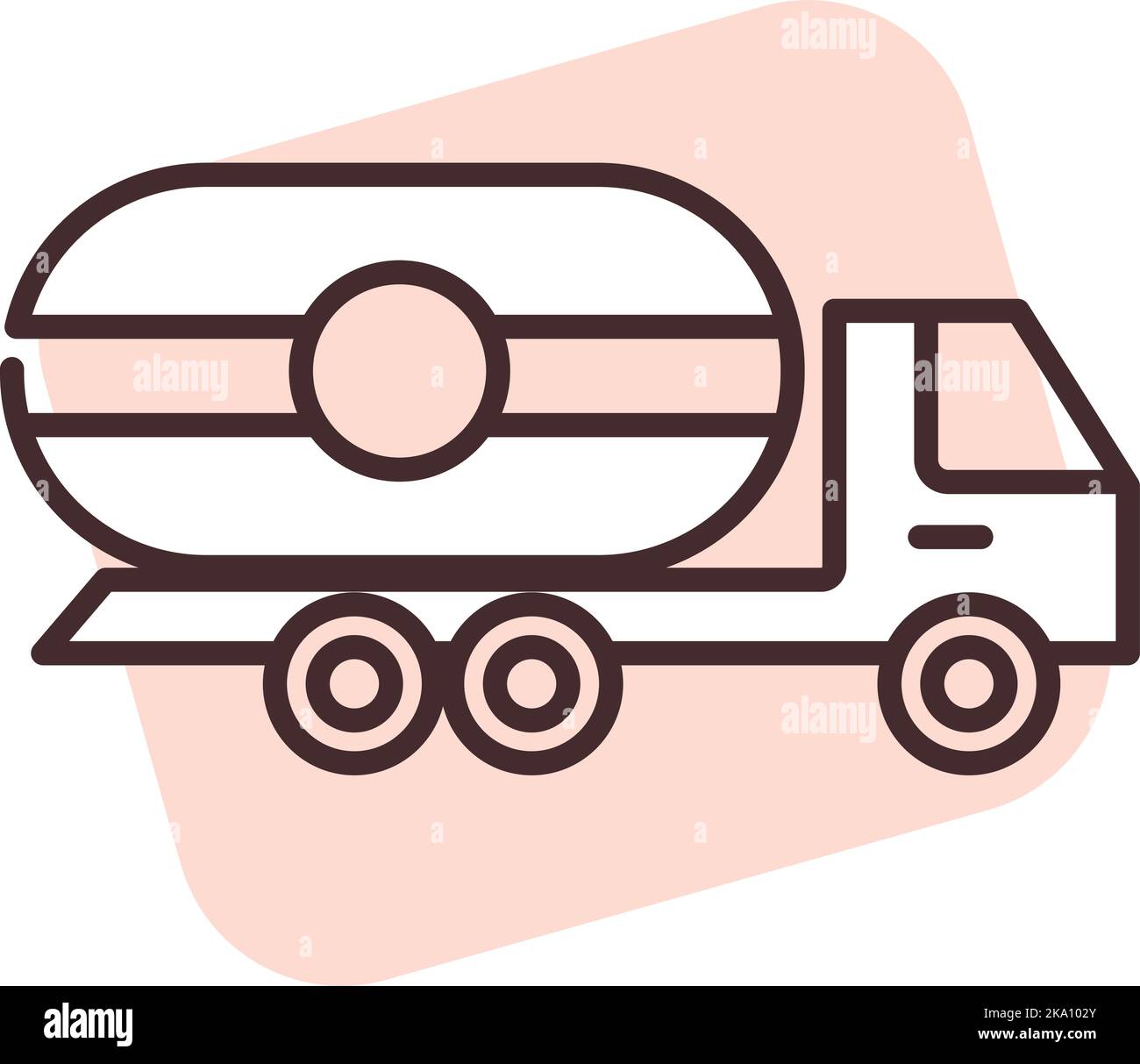Delivery fuel, illustration or icon, vector on white background Stock ...