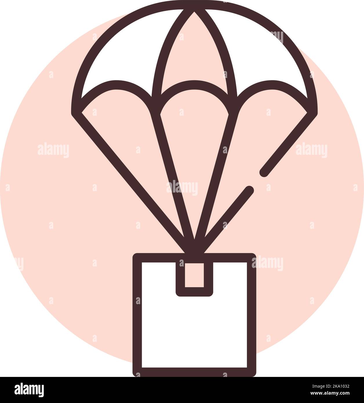 Delivery help, illustration or icon, vector on white background Stock ...