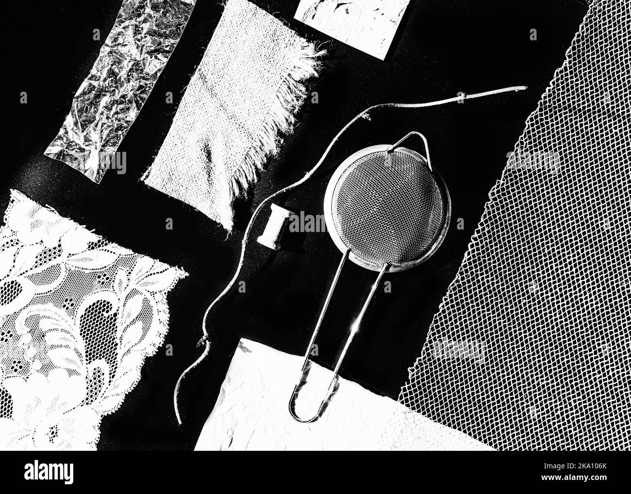 black and white photography, abstraction. metal items. Bauhaus. High ...