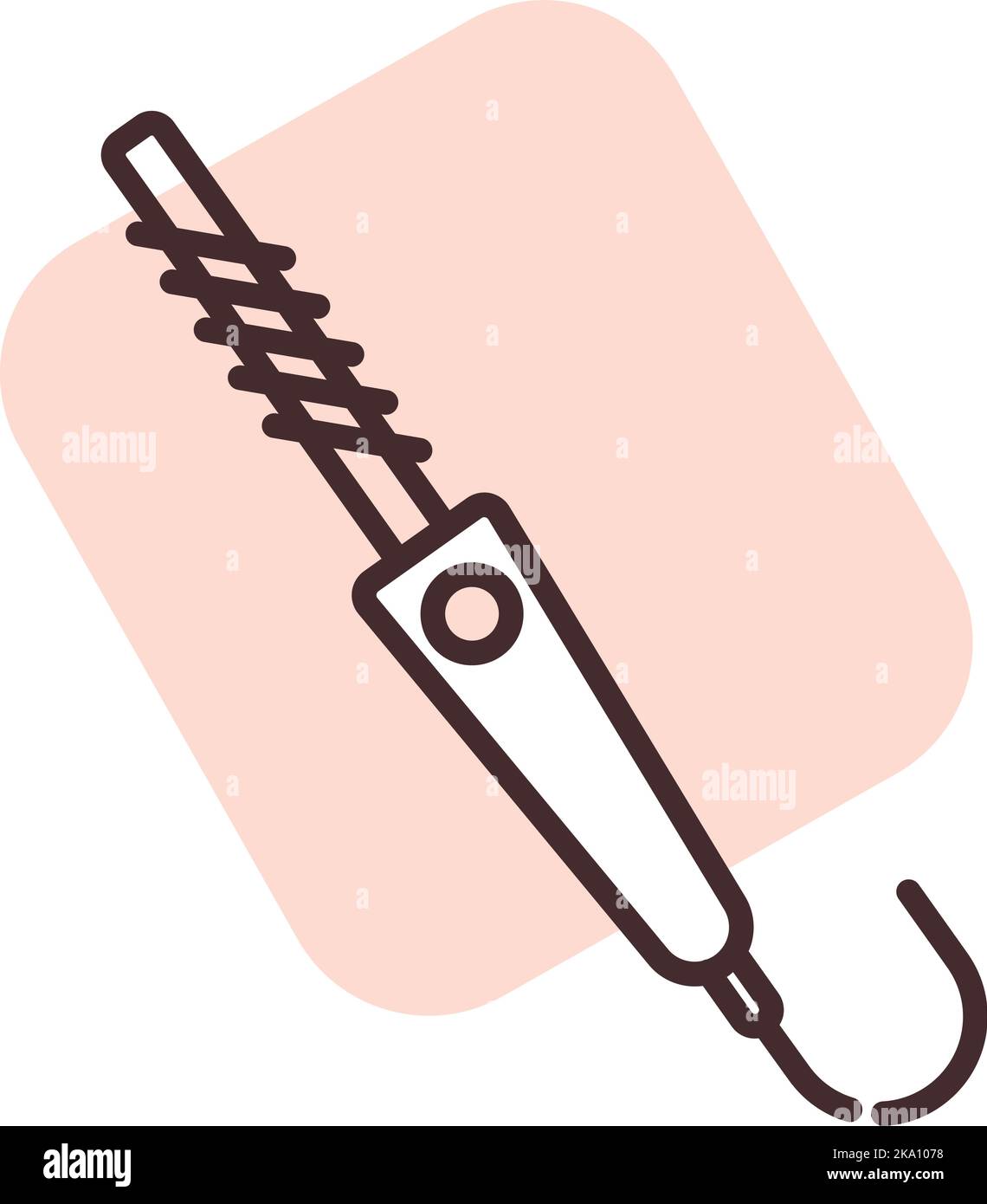 Hair curler Stock Vector Images - Alamy