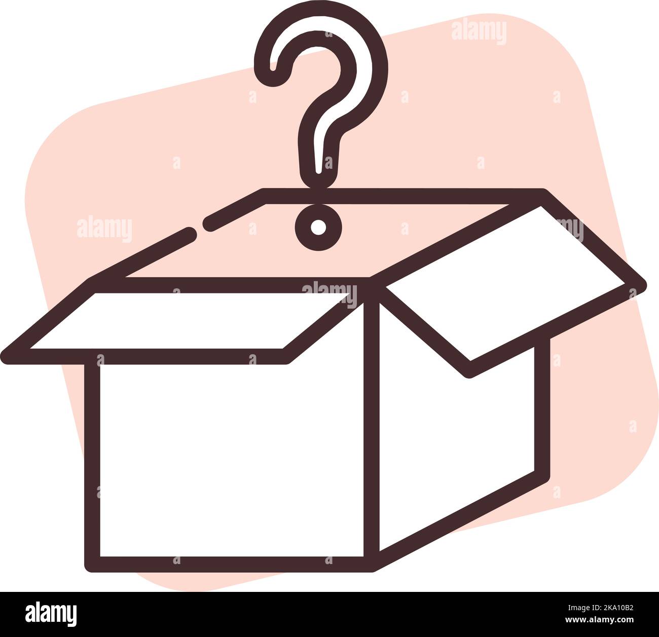Event surprise, illustration or icon, vector on white background Stock ...