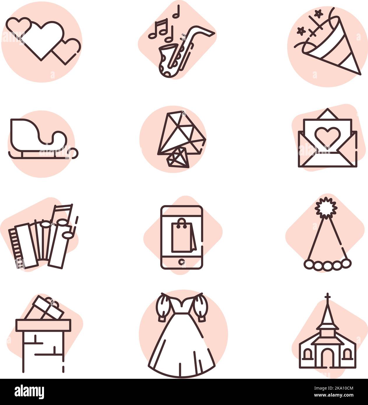 Event concept, illustration or icon, vector on white background Stock ...