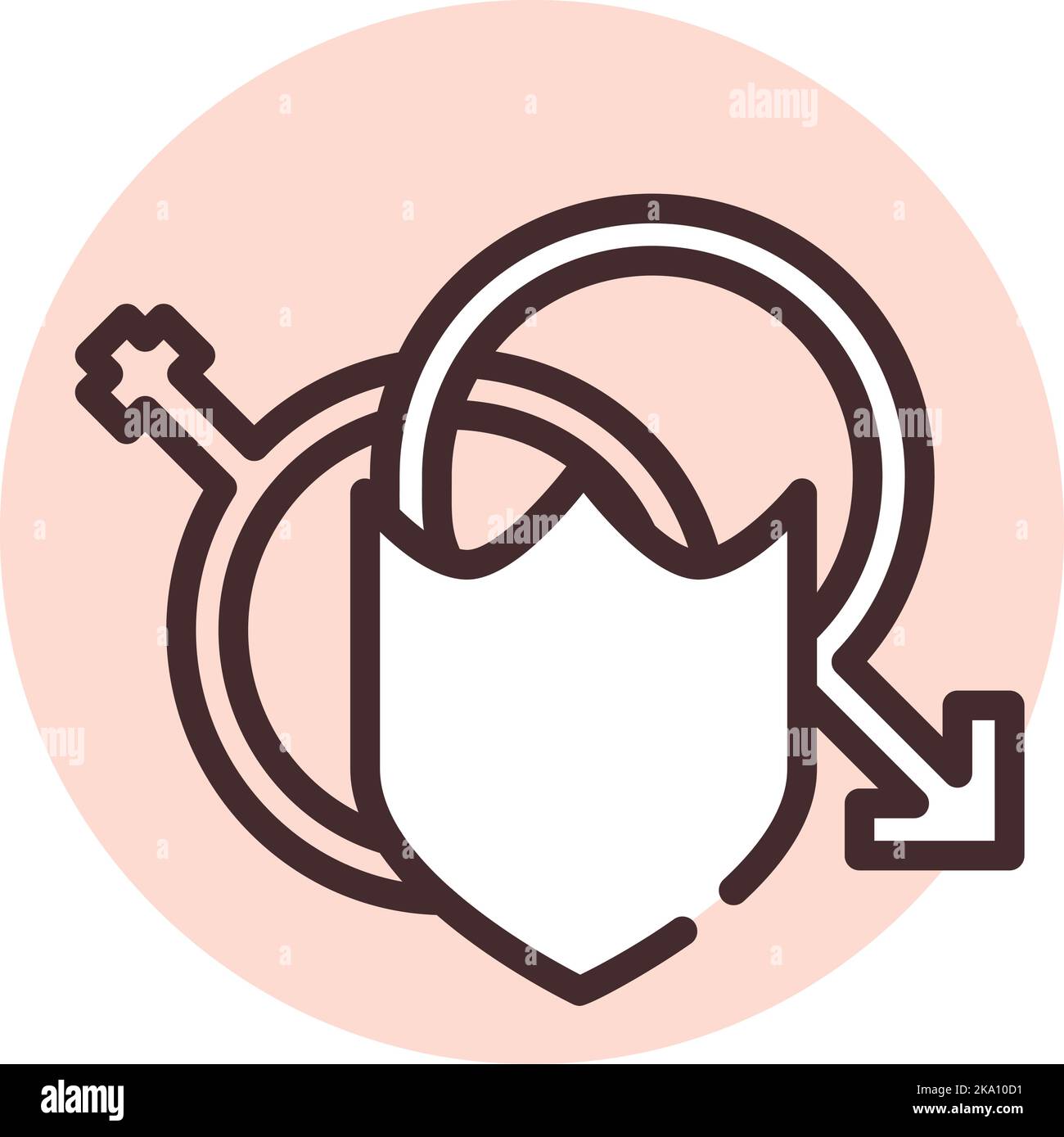Health protected, illustration or icon, vector on white background ...