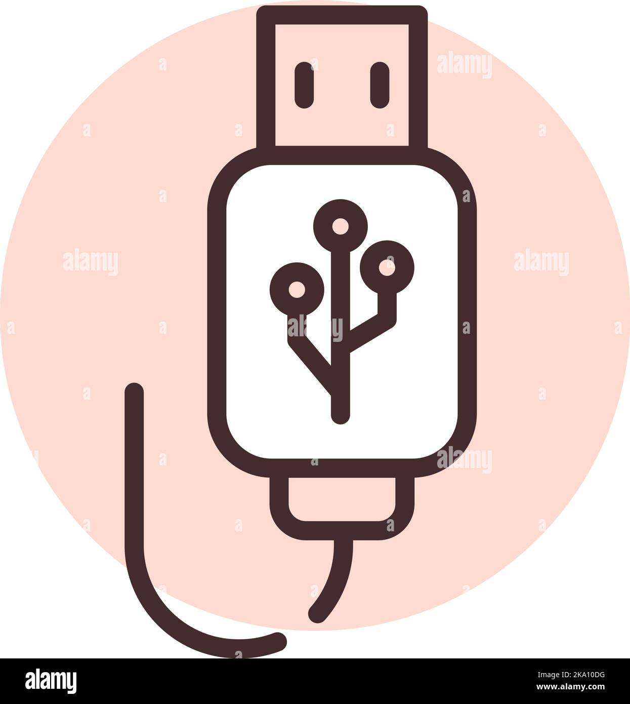 Usb icon vector Stock Vector Images - Alamy