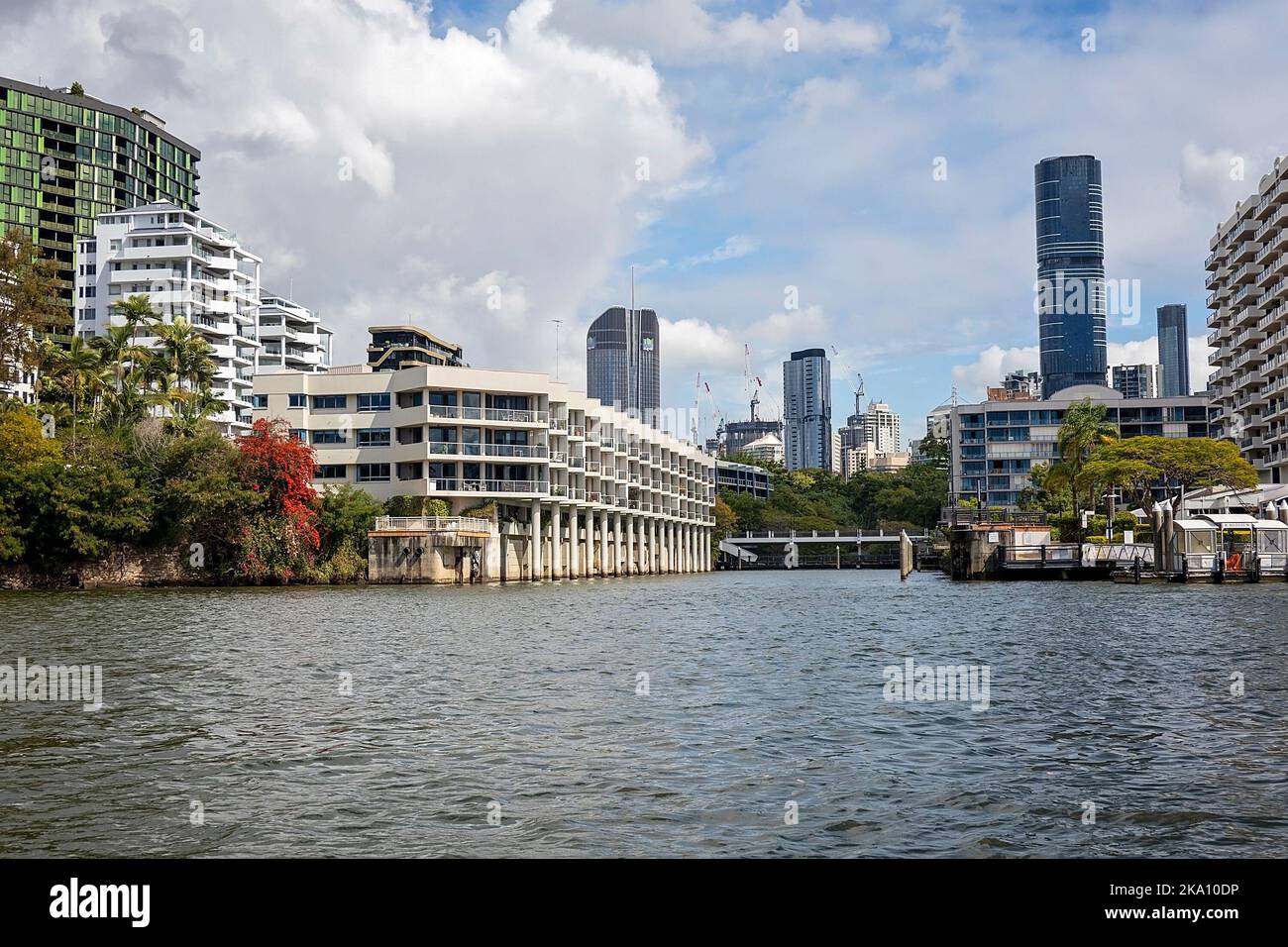 Brisbane, Queensland, Australia - August 2022: Residential complexes ...