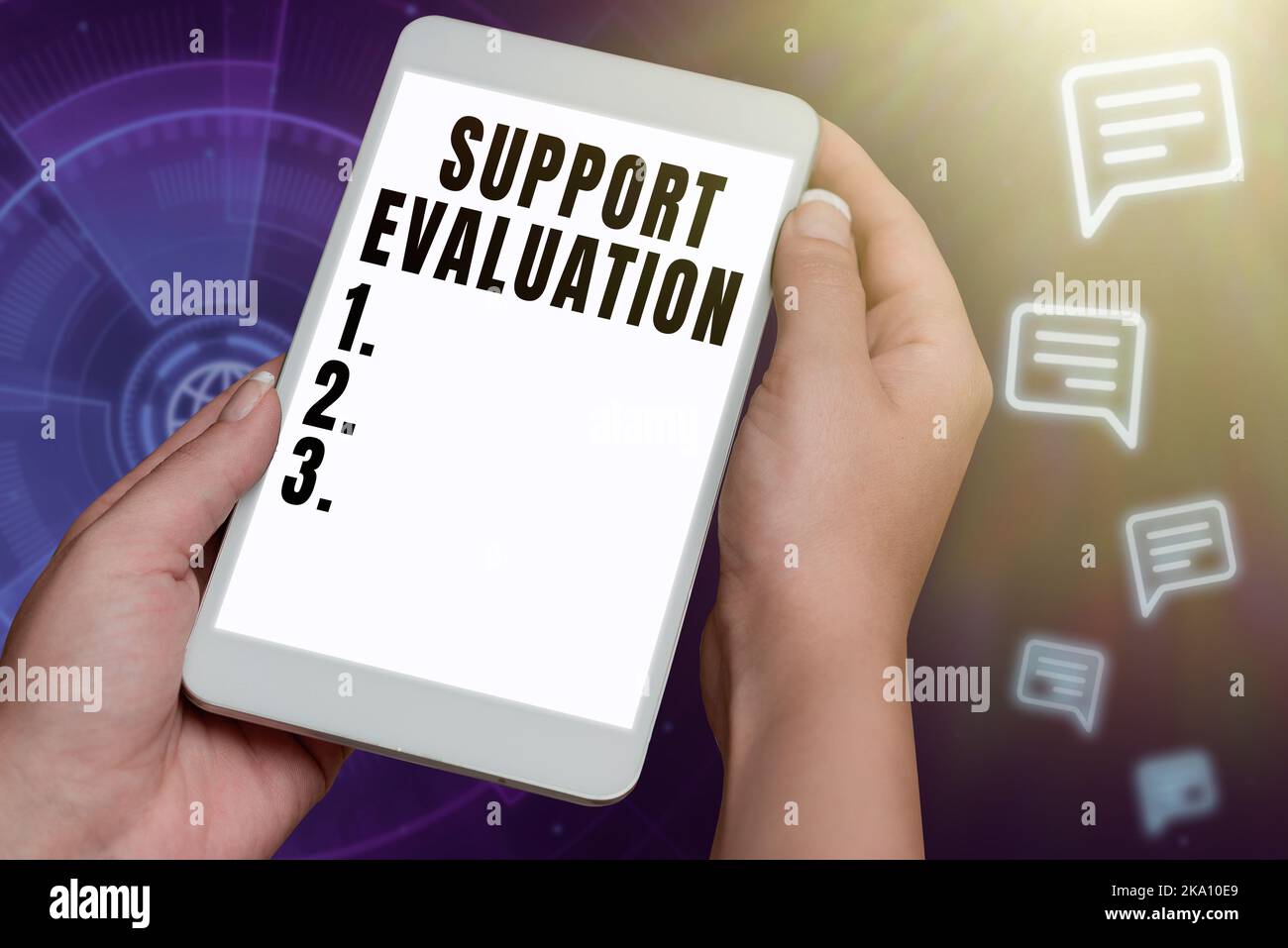 Inspiration showing sign Support Evaluation. Business showcase helps ...