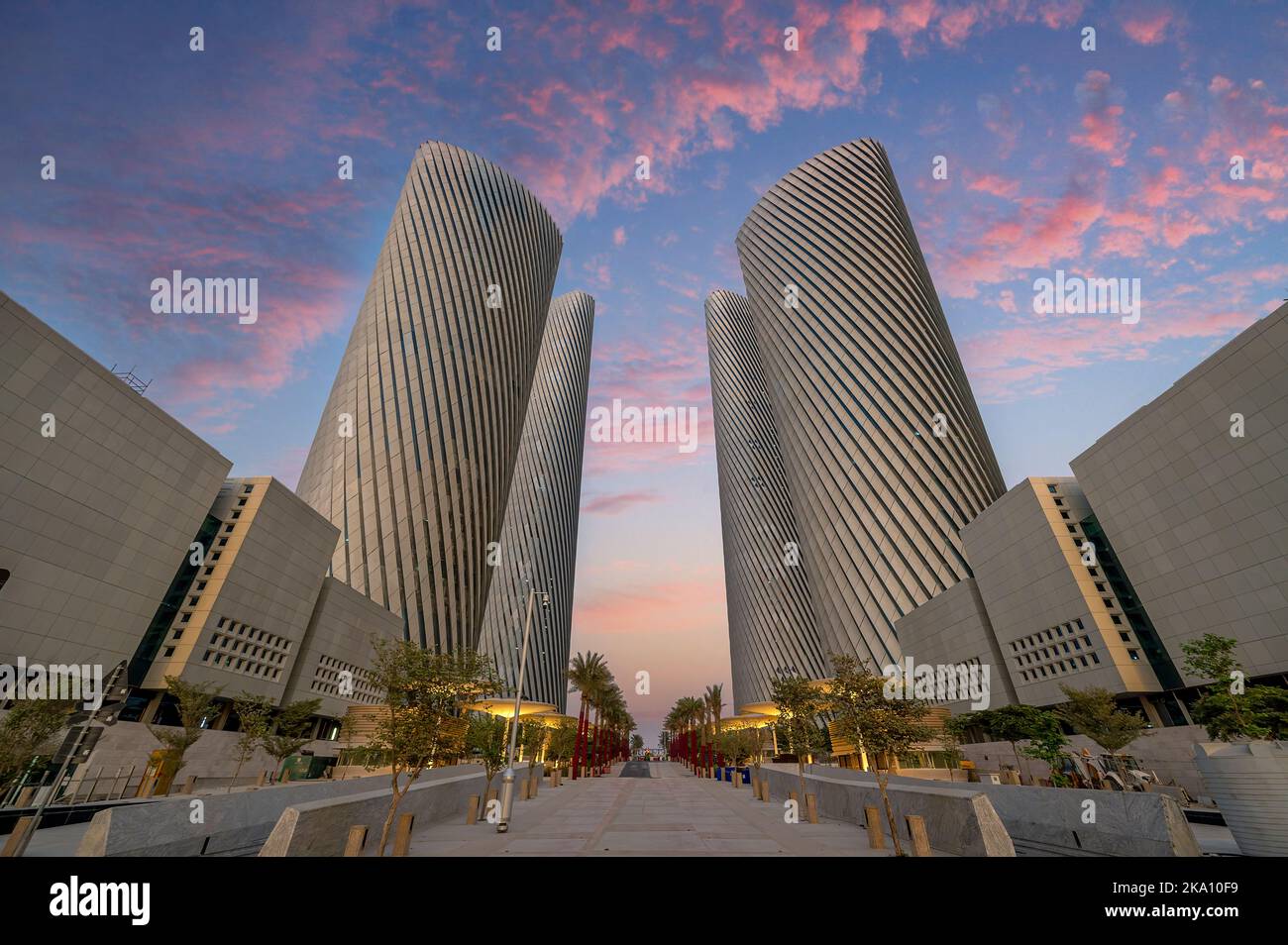 Lusail Plaza 4 tower. Lusail boulevard newly develop city of Qatar ...